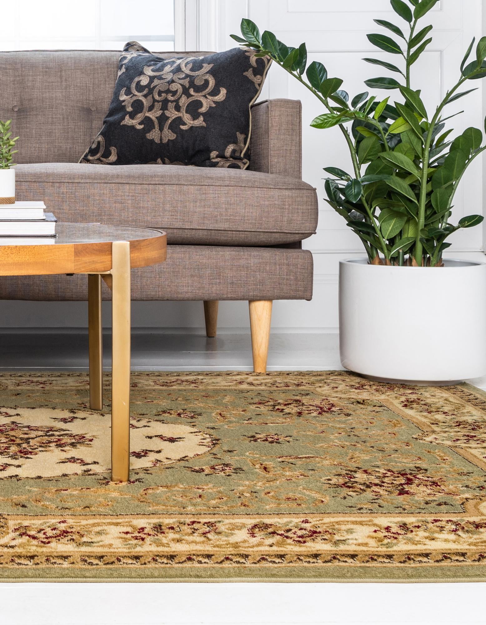 Green 5' 3 x 8' Chateau Rug | Rugs.com