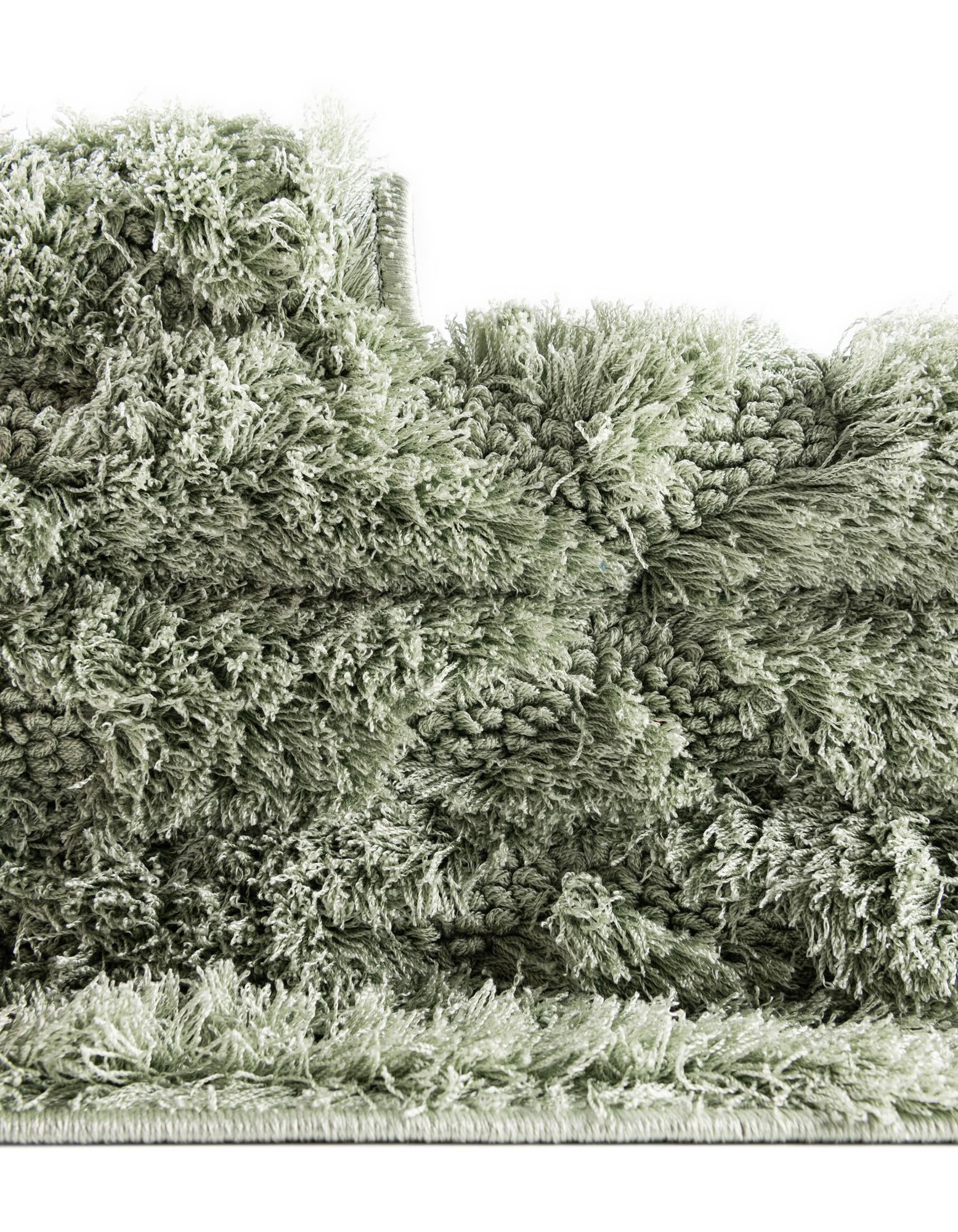 Green 8' x 10' Lattice Shag Rug | Rugs.com