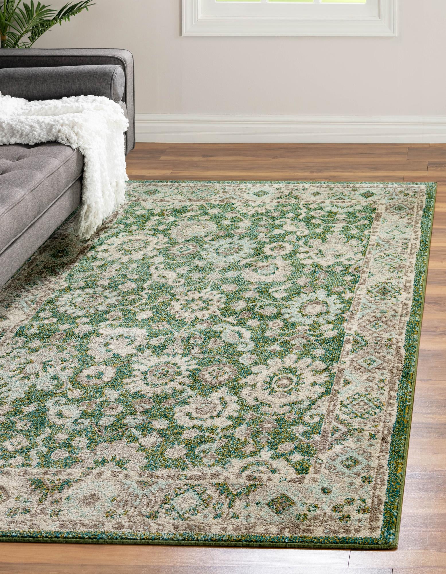 Green 10' x 14' Madeline Rug | Rugs.com
