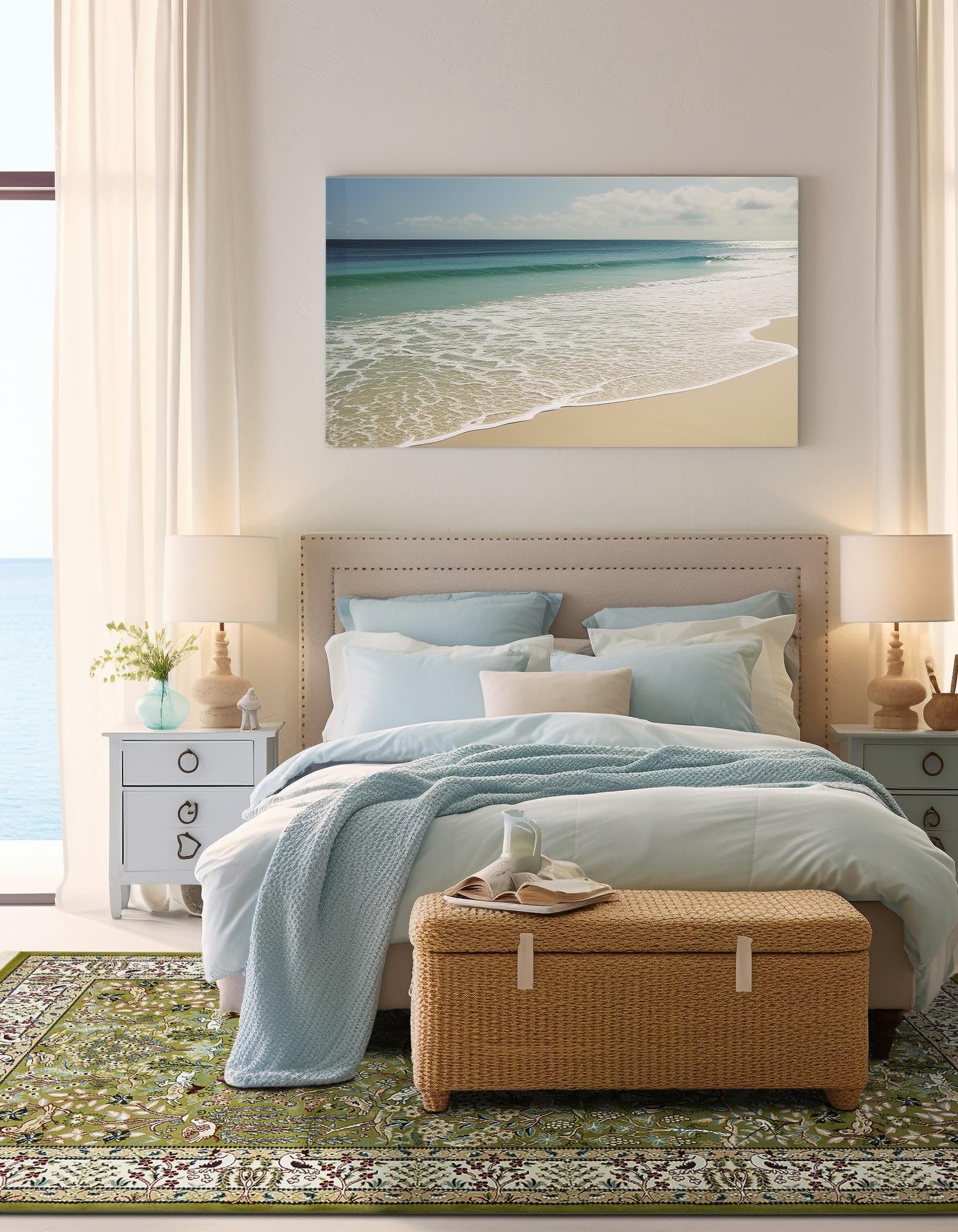 Green 7' 10 x 11' Nain Design Rug | Rugs.com