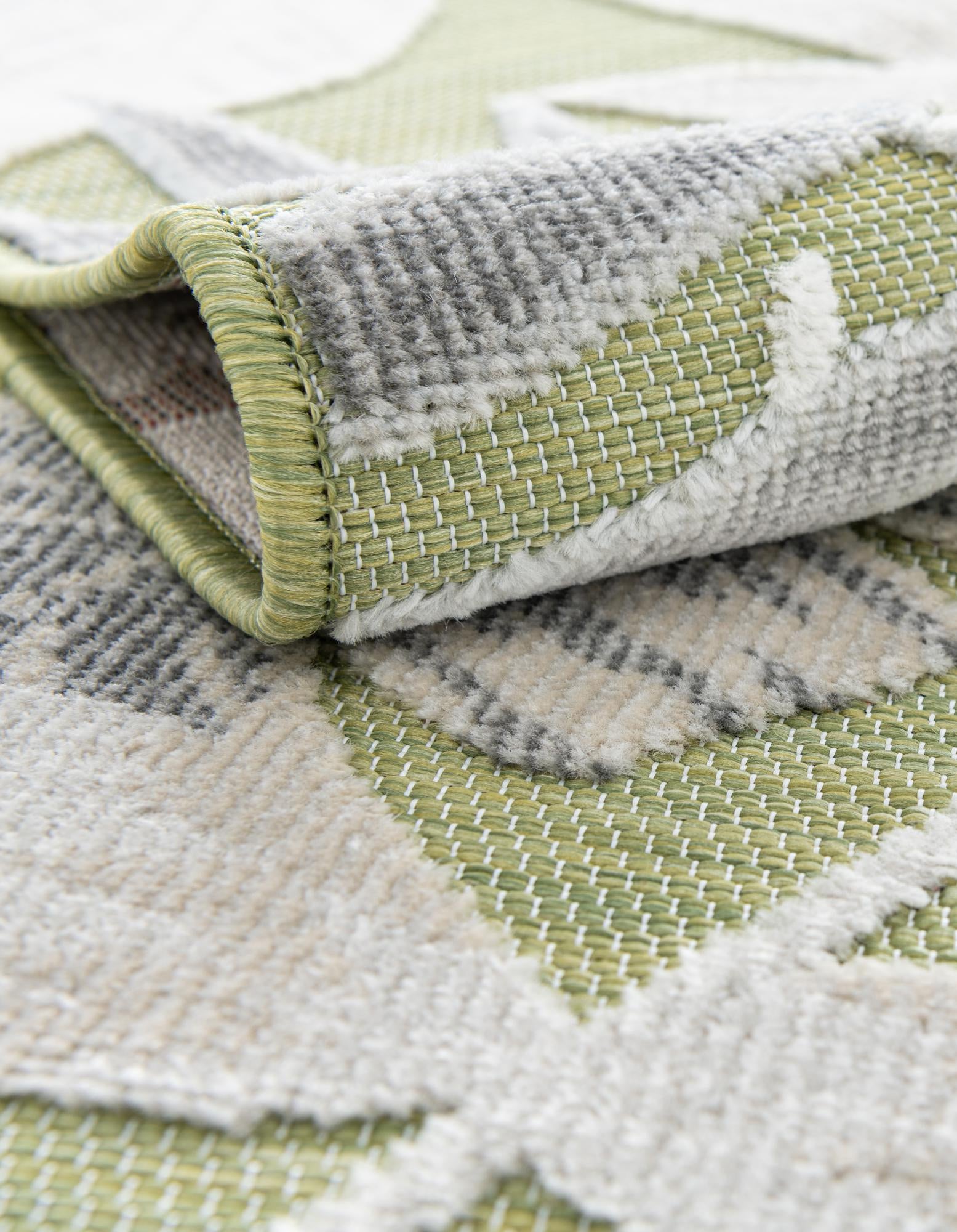 Green 5' 2 x 8' Botanical Indoor / Outdoor Rug | Rugs.com