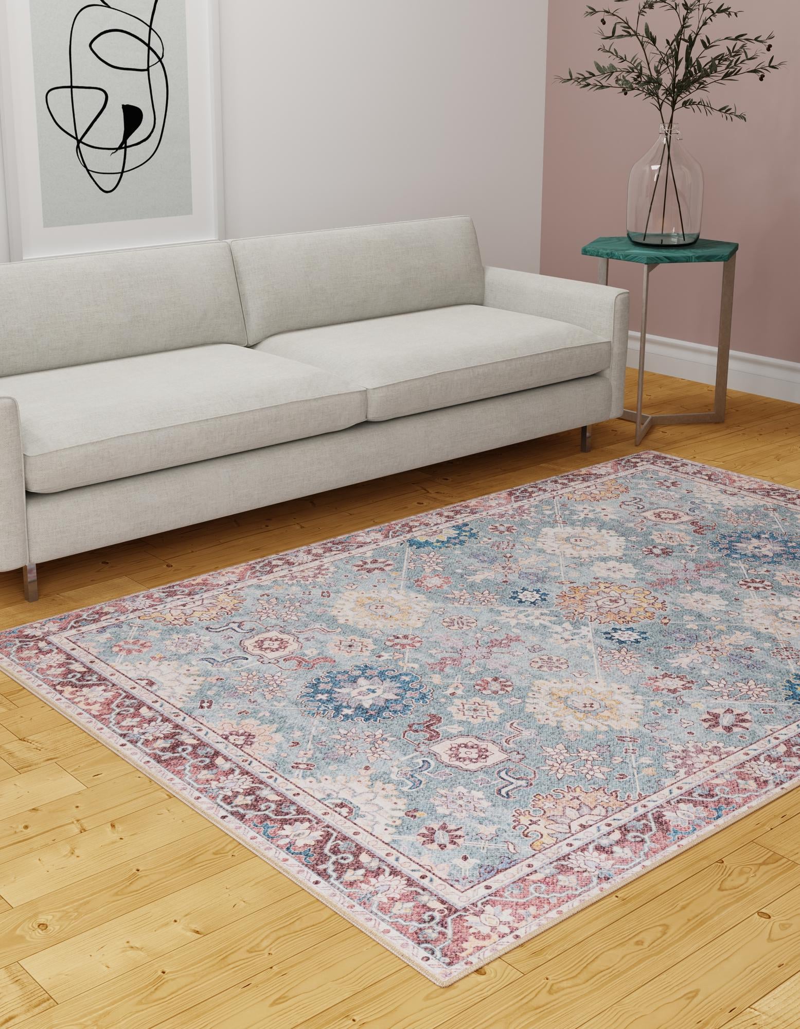 Green 3' 6 x 5' 6 Timeless Rug | Rugs.com