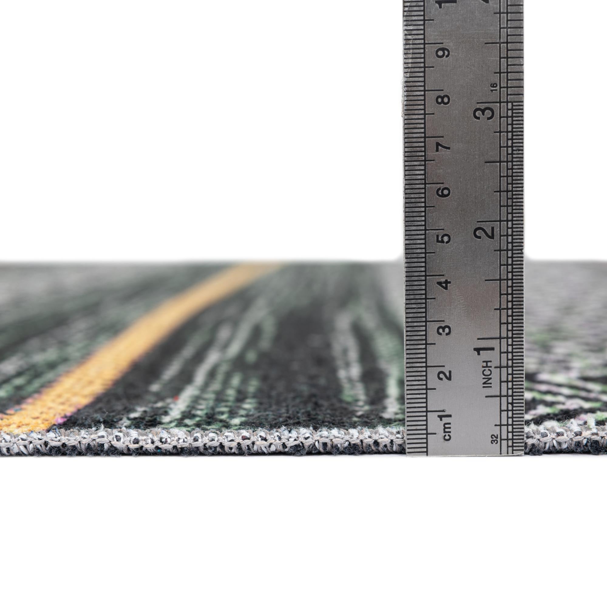 Green 5' x 8' Washable Yara Rug | Rugs.com