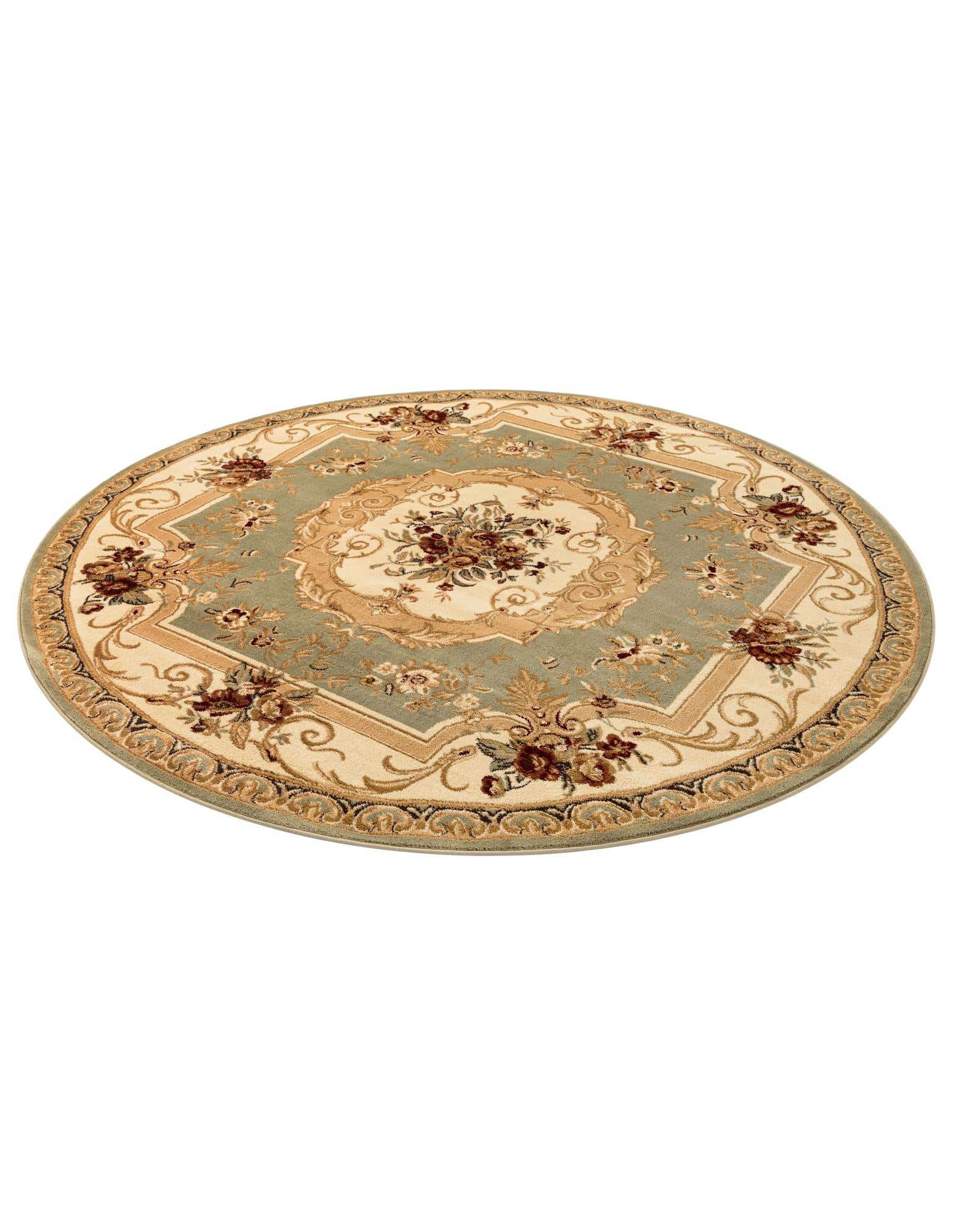 Green 7' 10 x 7' 10 Chateau Round Rug | Rugs.com
