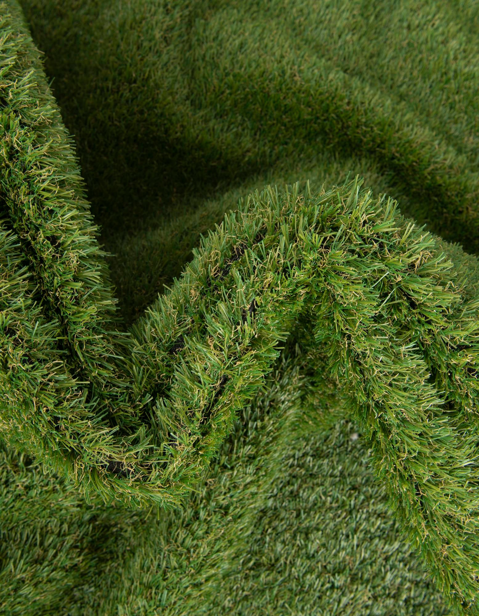 Green 3' x 3' Grass Indoor / Outdoor Round Rug | Rugs.com
