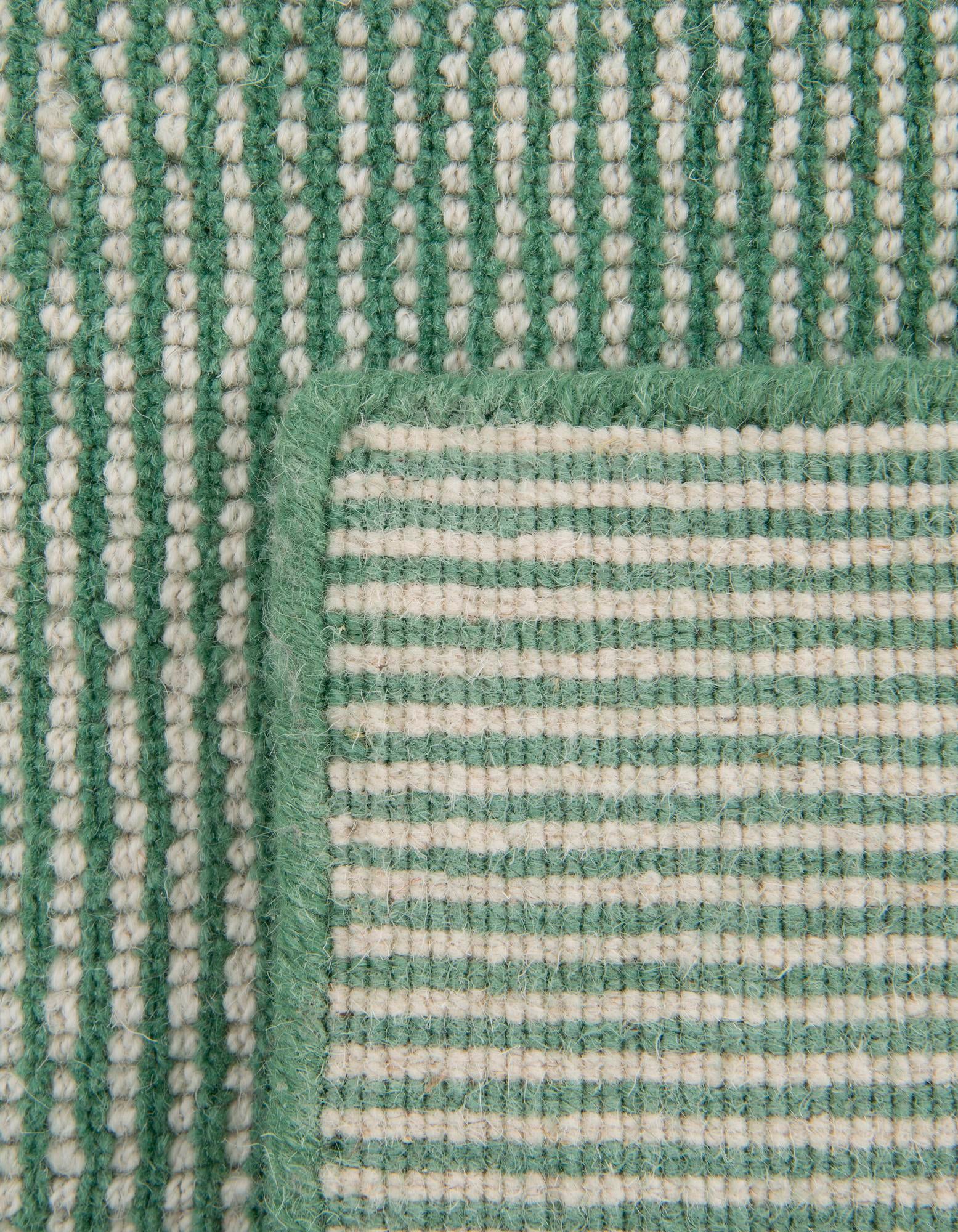 Green 2' 7 x 14' 1 Hand Woven Jill Zarin English Manor Farmhouse Wool ...