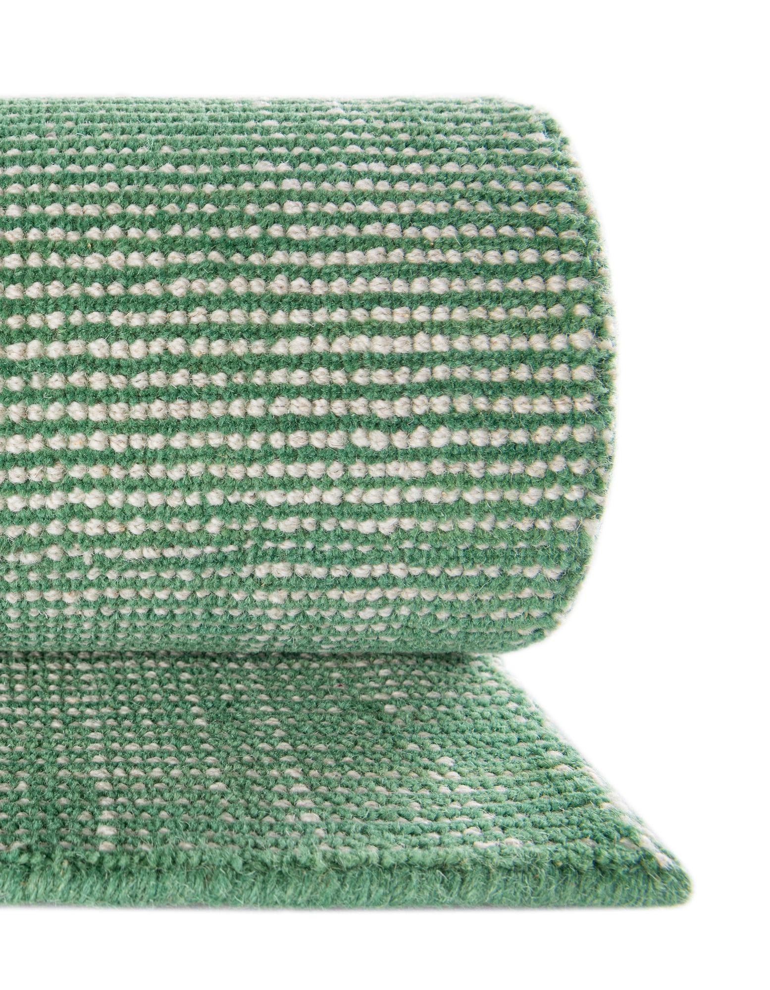 Green 2' 7 x 14' 1 Hand Woven Jill Zarin English Manor Farmhouse Wool ...