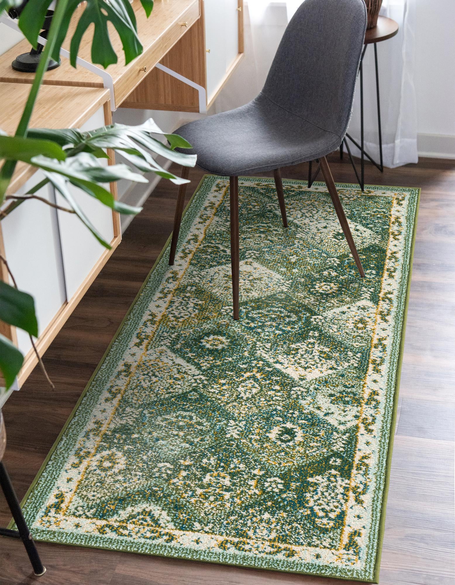 Green 2' x 6' Madeline Runner Rug | Rugs.com