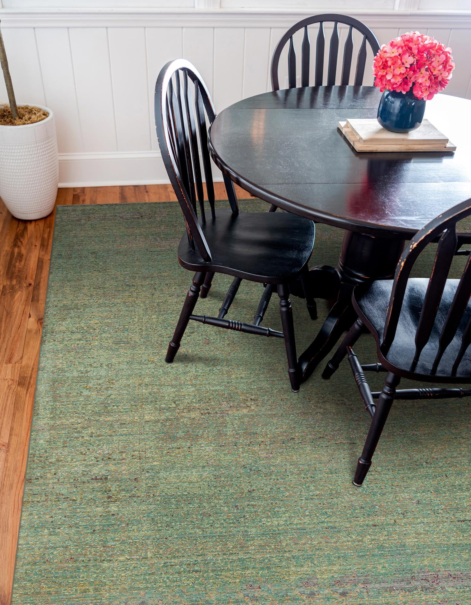 Green 8' x 8' Alexis Square Rug | Rugs.com