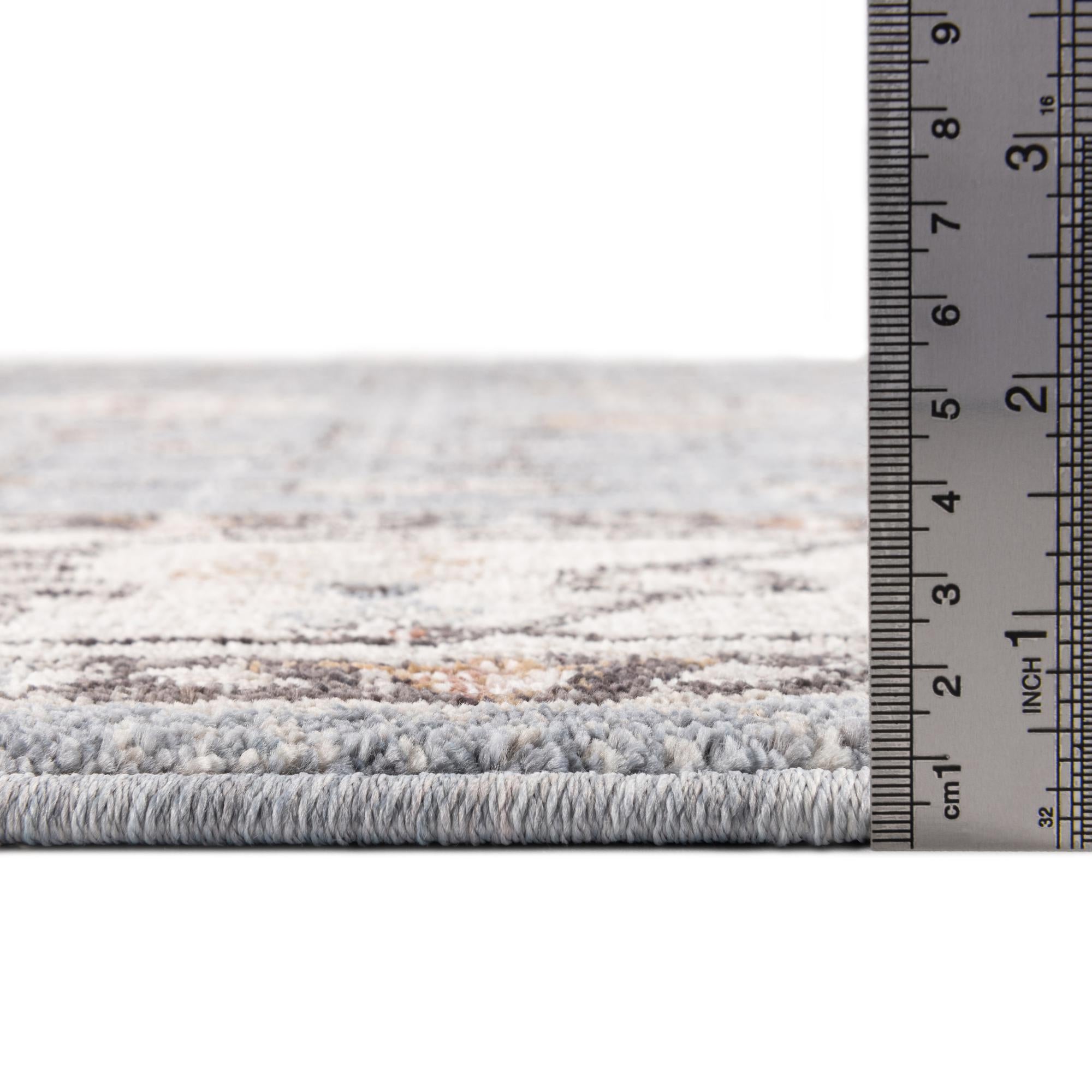 Harbor Blue 7' x 7' Eco Traditional Round Rug | Rugs.com