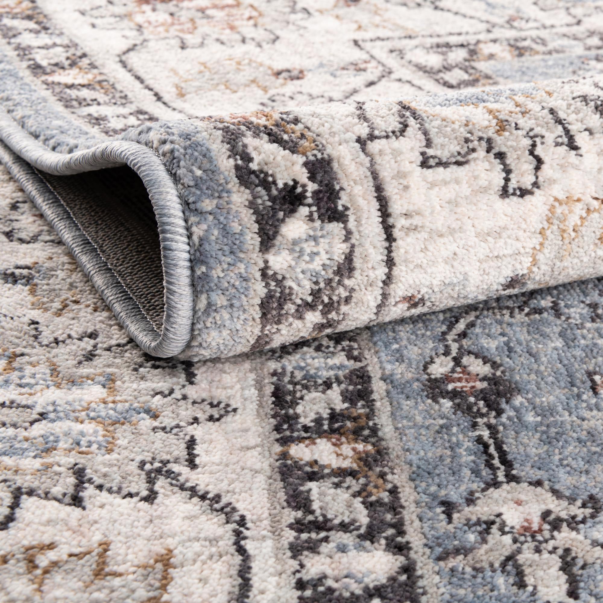 Harbor Blue 2' x 8' Eco Traditional Runner Rug | Rugs.com