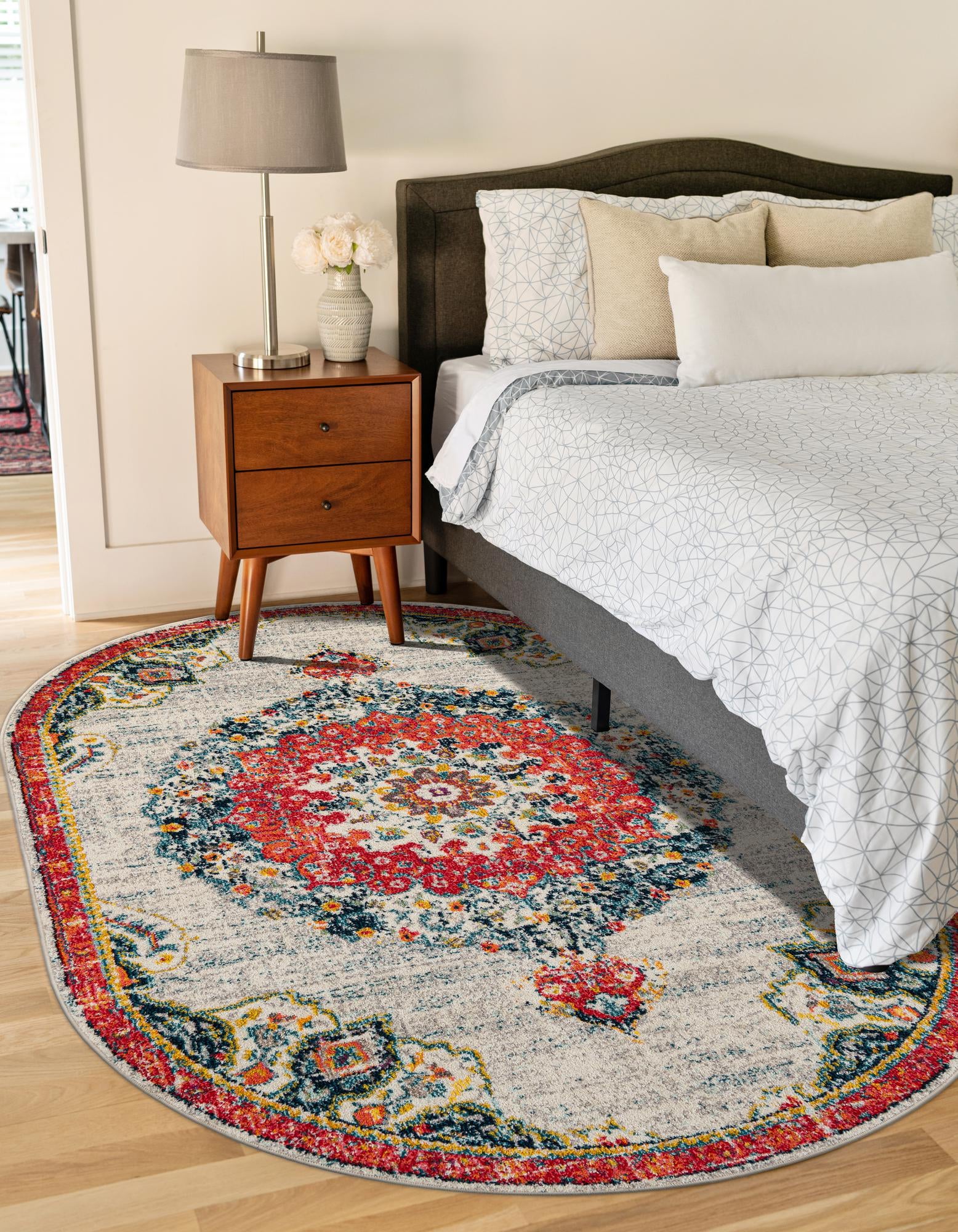 Ivory 4' x 6' Madeline Oval Rug | Rugs.com