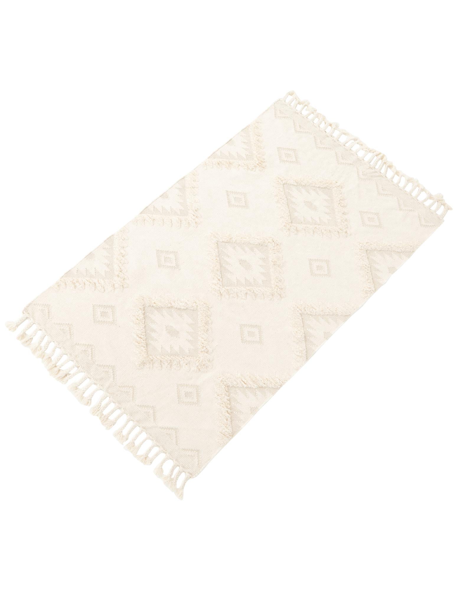 Ivory 5' 1 x 8' Hand Woven Arizona Wool Rug | Rugs.com