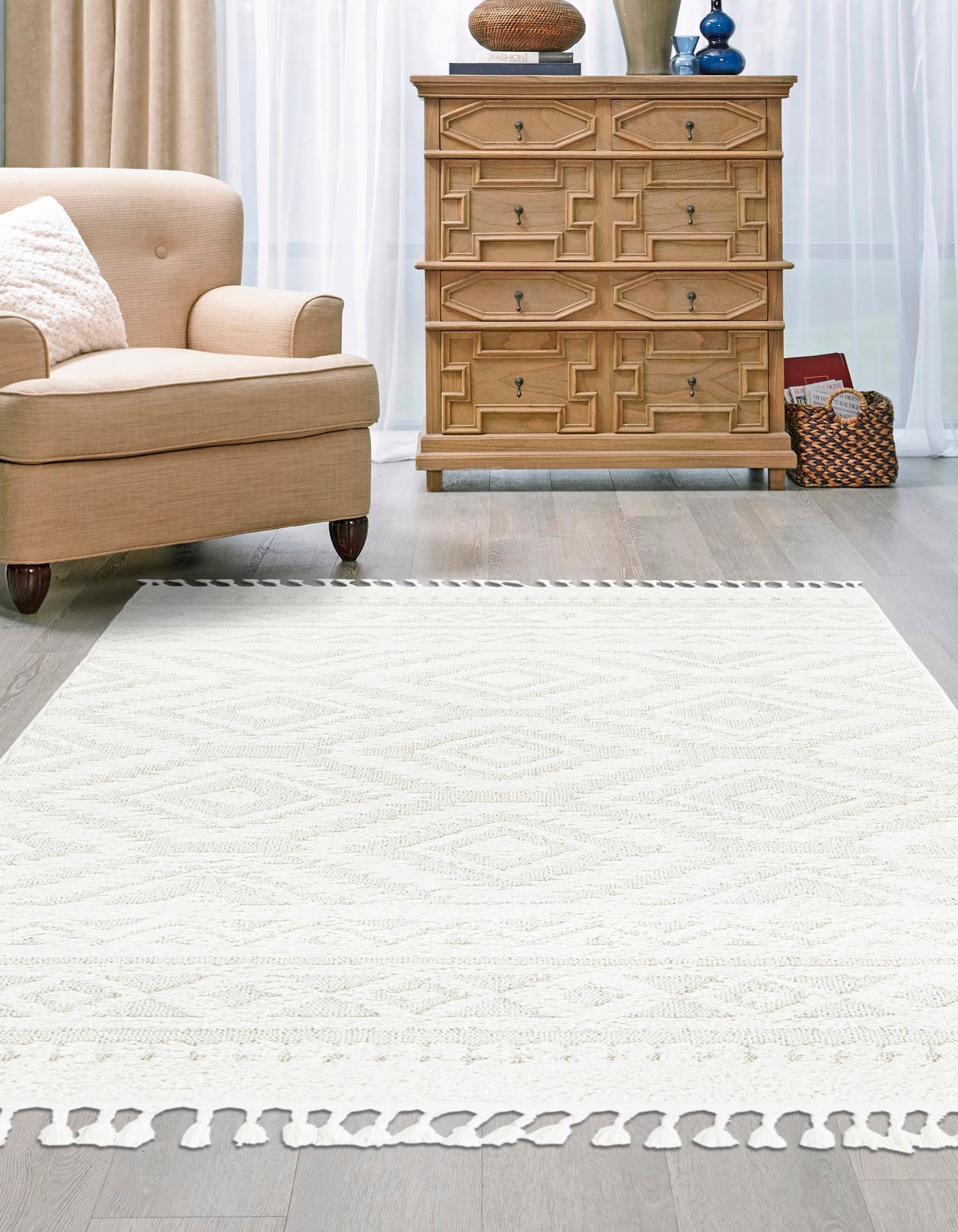 Ivory 2' x 3' Boho Rug | Rugs.com