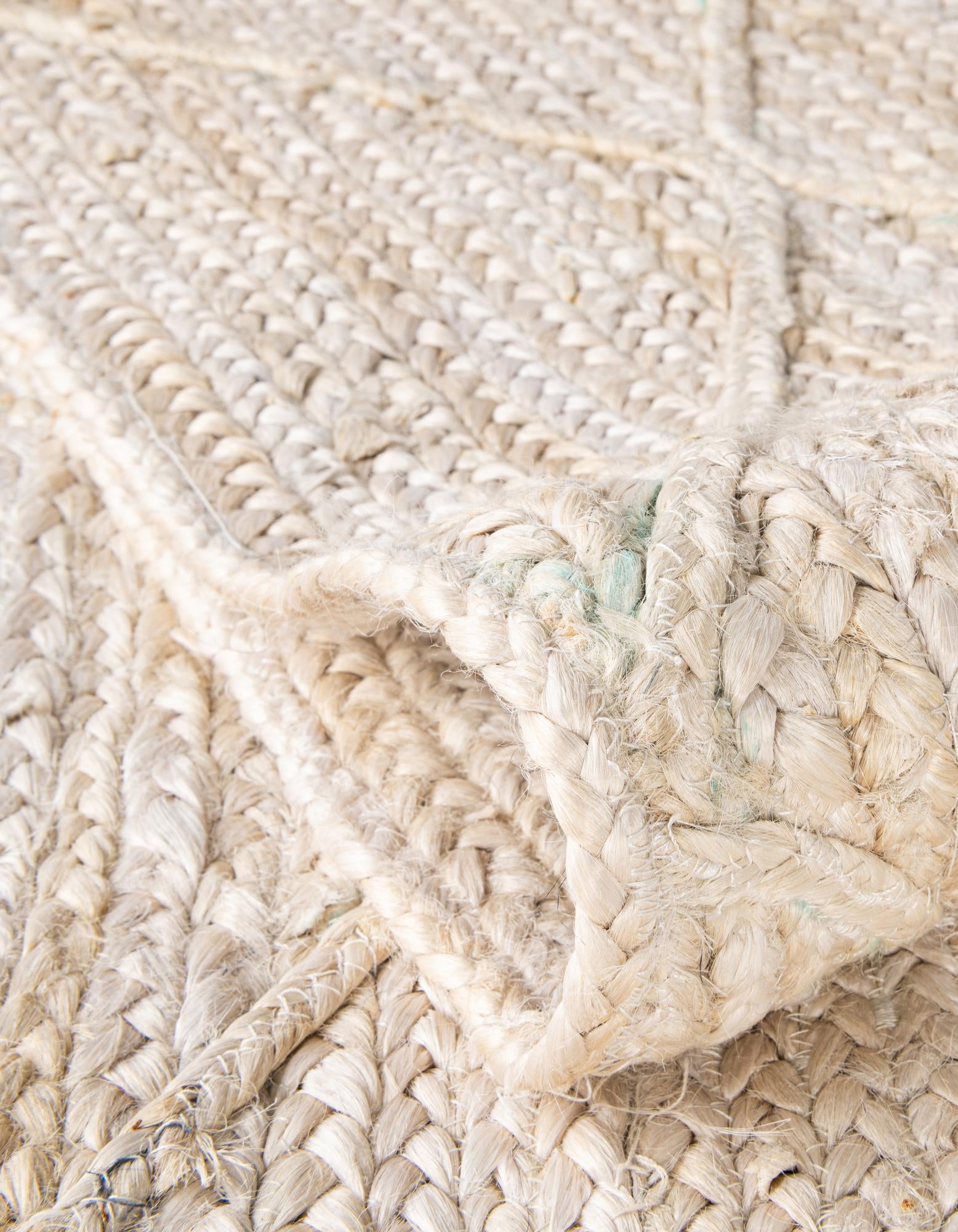 Ivory 2' x 3' 1 Hand Braided Jute Rug | Rugs.com