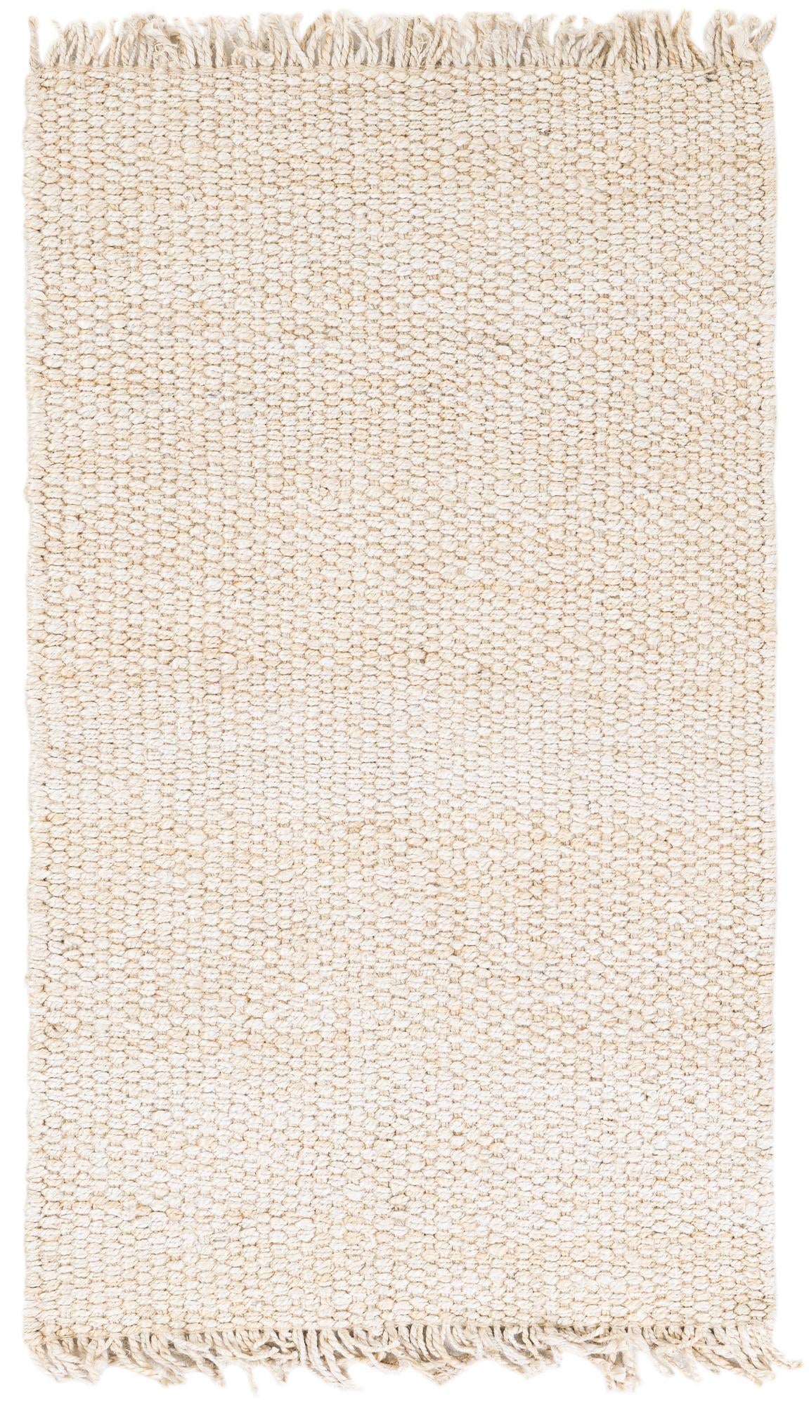 Ivory 3' x 5' 4 Hand Woven Chunky Jute Rug | Rugs.com