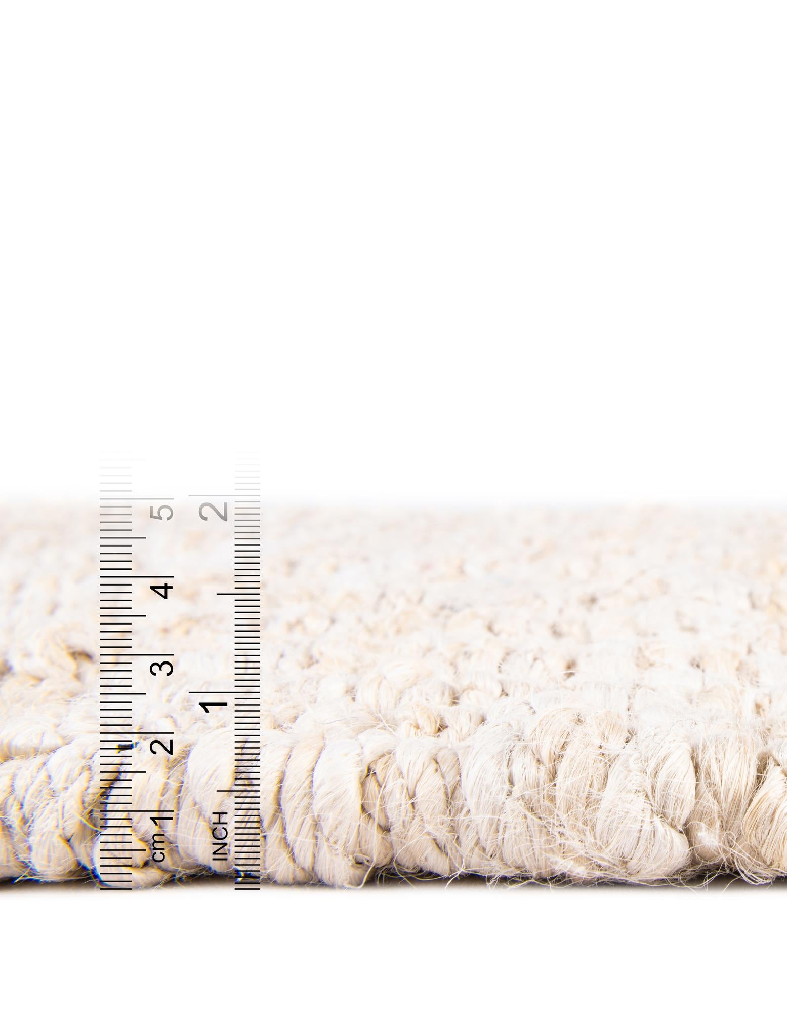 Ivory 4' 1 x 6' 1 Hand Woven Chunky Jute Rug | Rugs.com