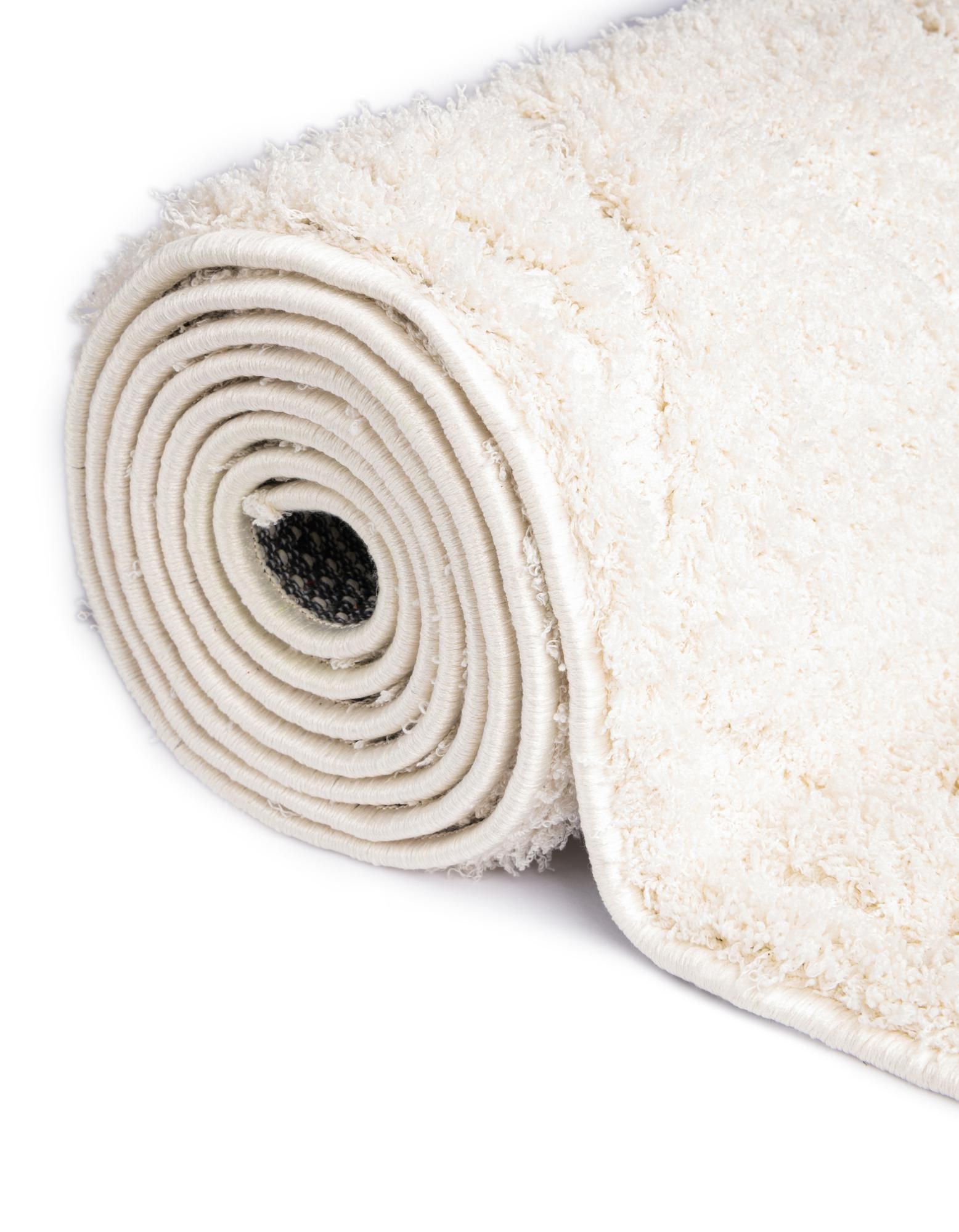 Ivory 8' x 10' Lattice Shag Rug | Rugs.com