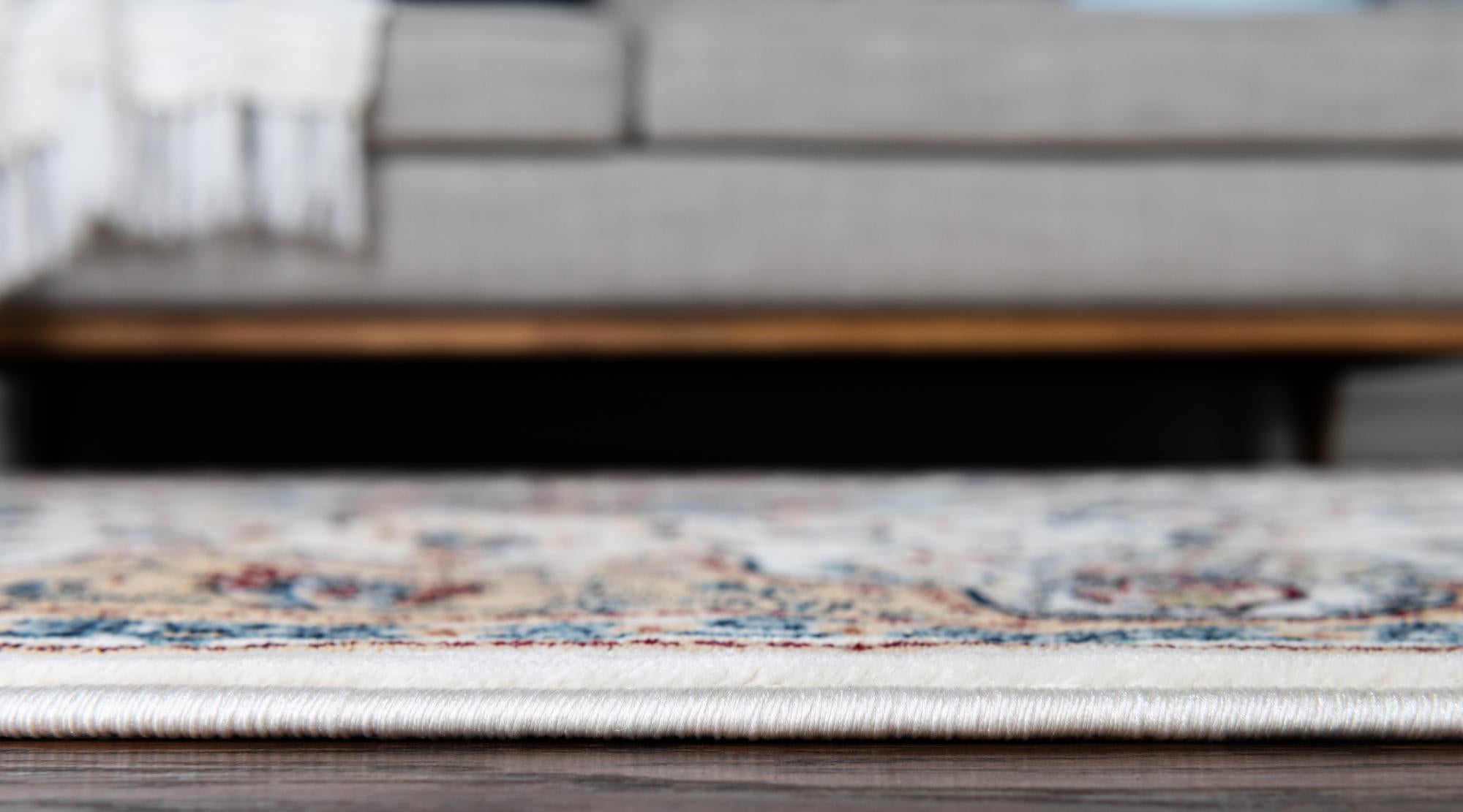 Ivory 3' x 5' Nain Design Rug | Rugs.com