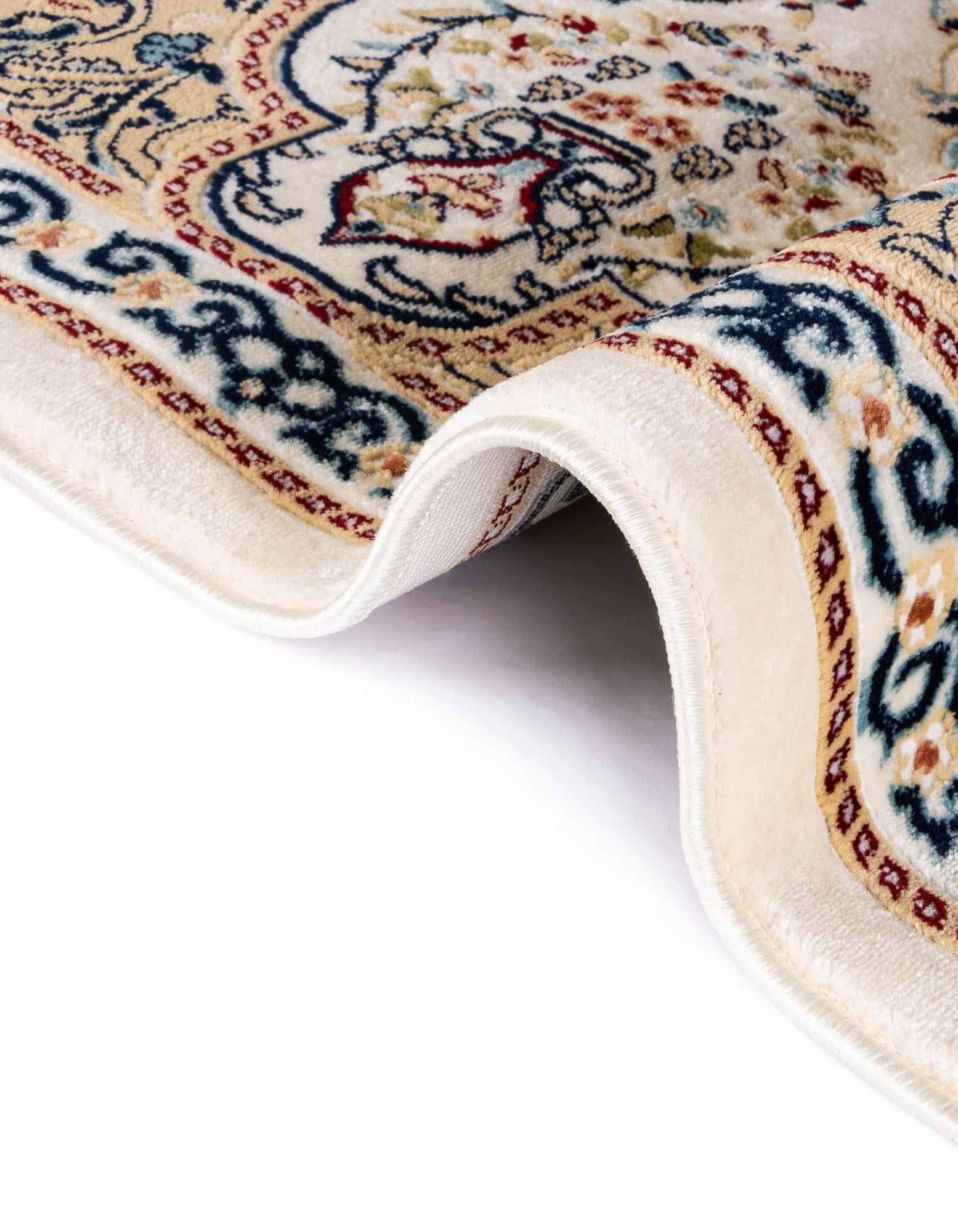 Ivory 3' x 5' Nain Design Rug | Rugs.com