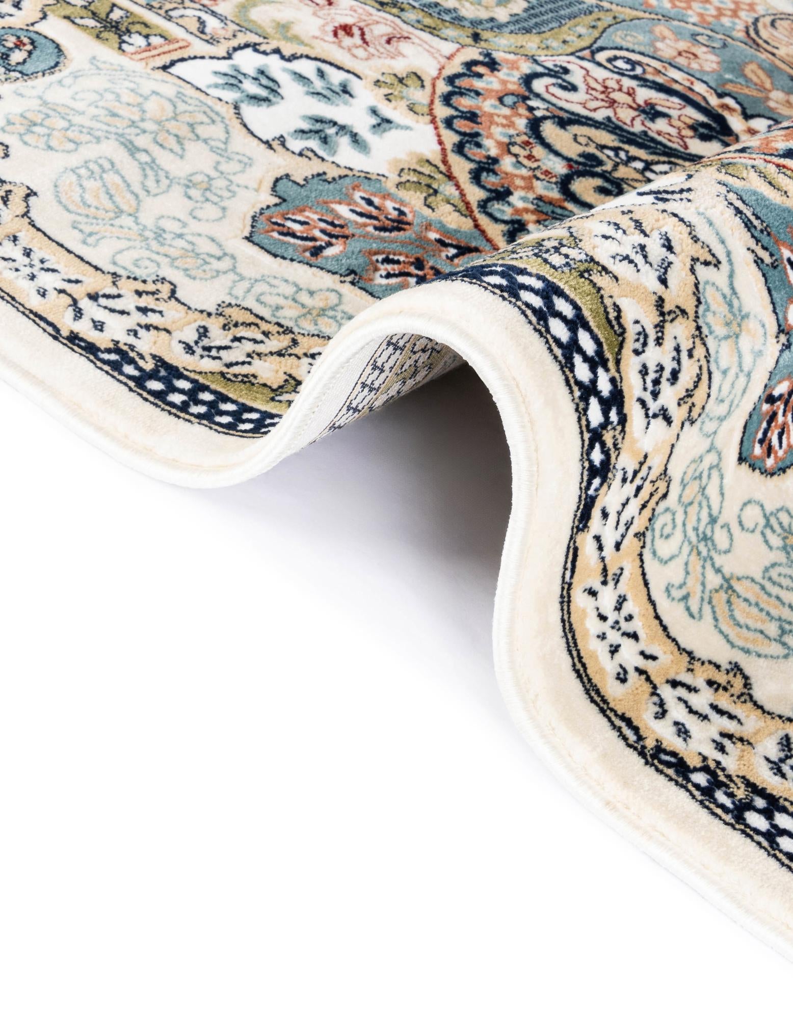 Ivory 8' x 10' Nain Design Rug | Rugs.com