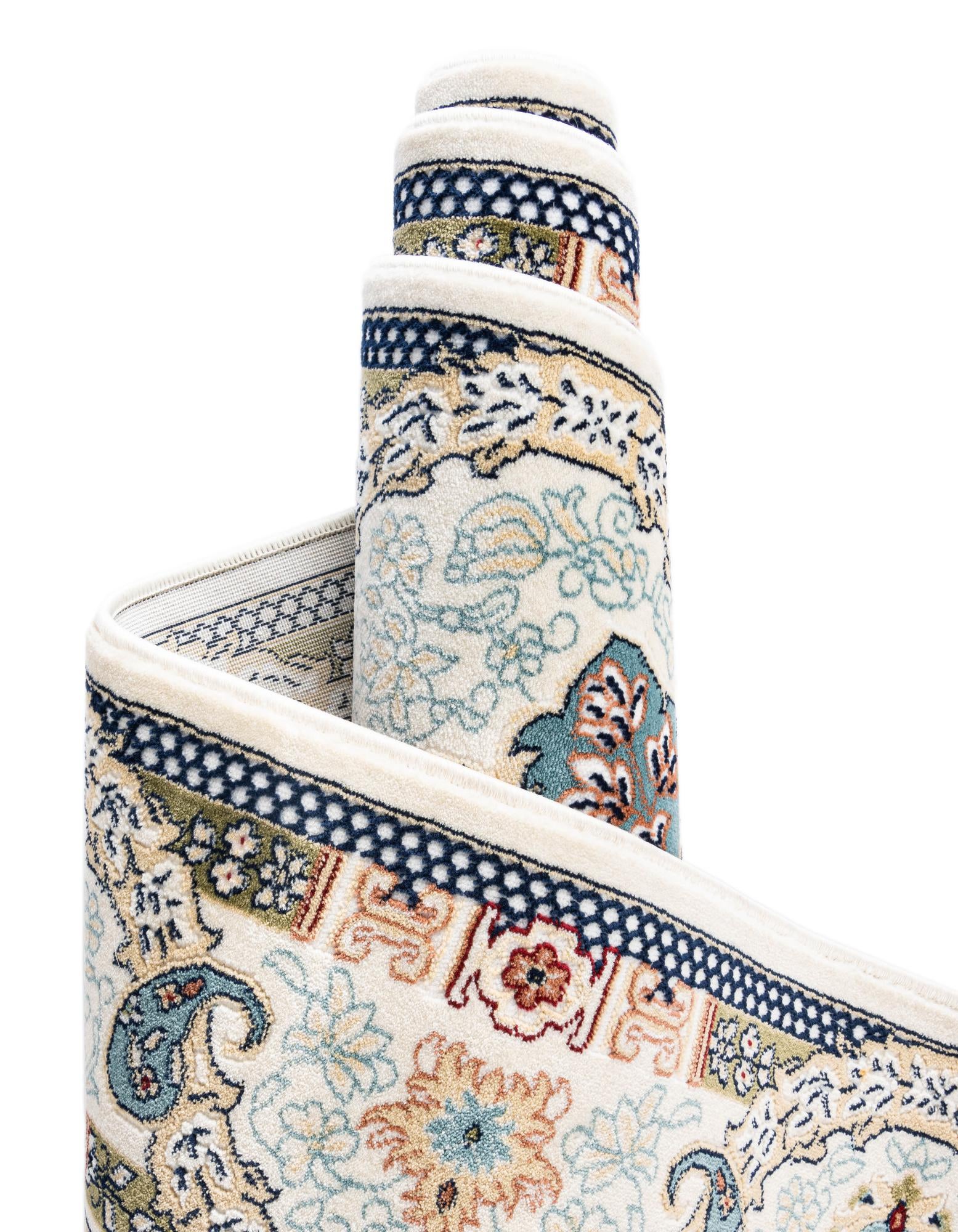 Ivory 8' x 10' Nain Design Rug | Rugs.com