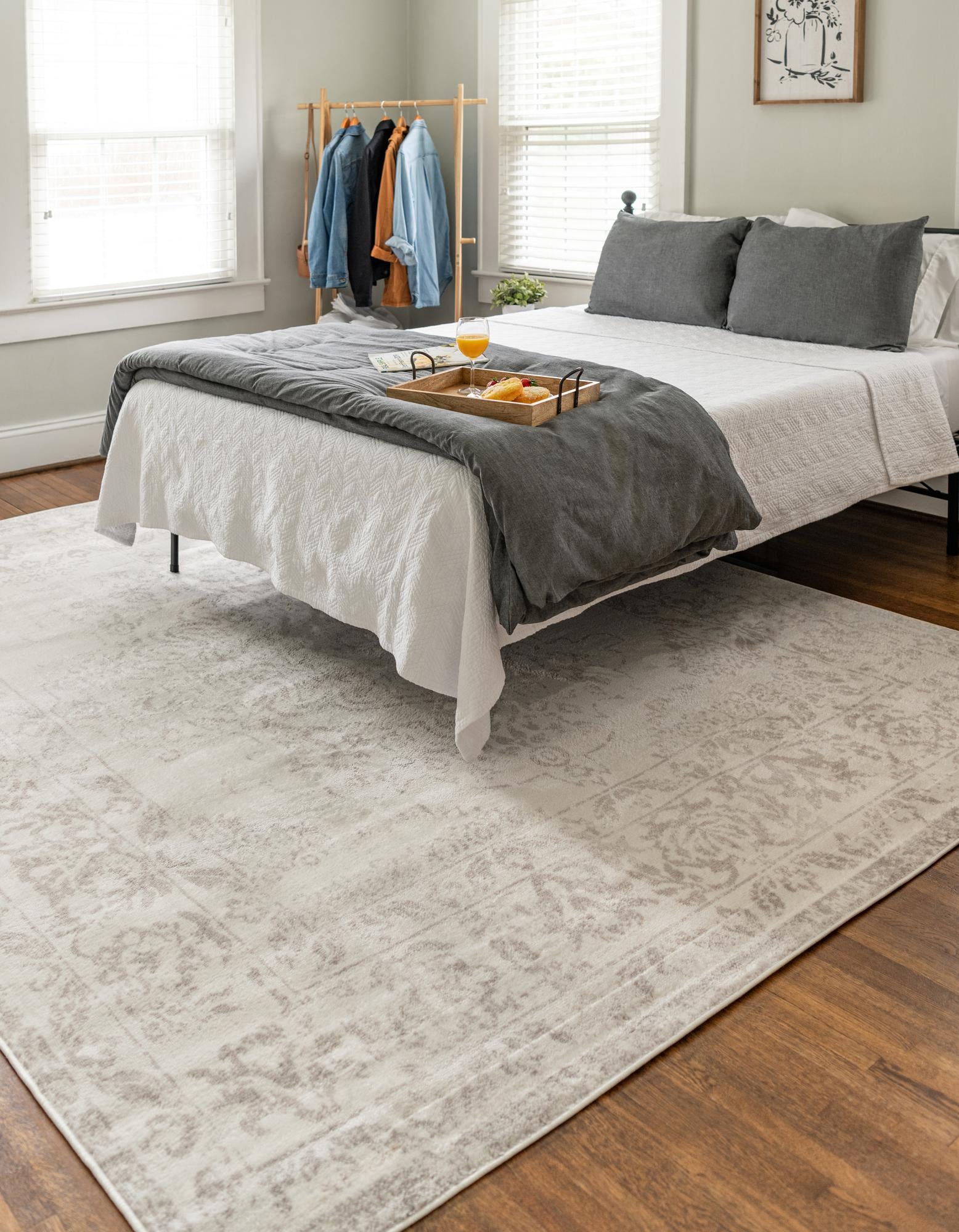 Ivory 9' x 12' Oxford Rug | Rugs.com