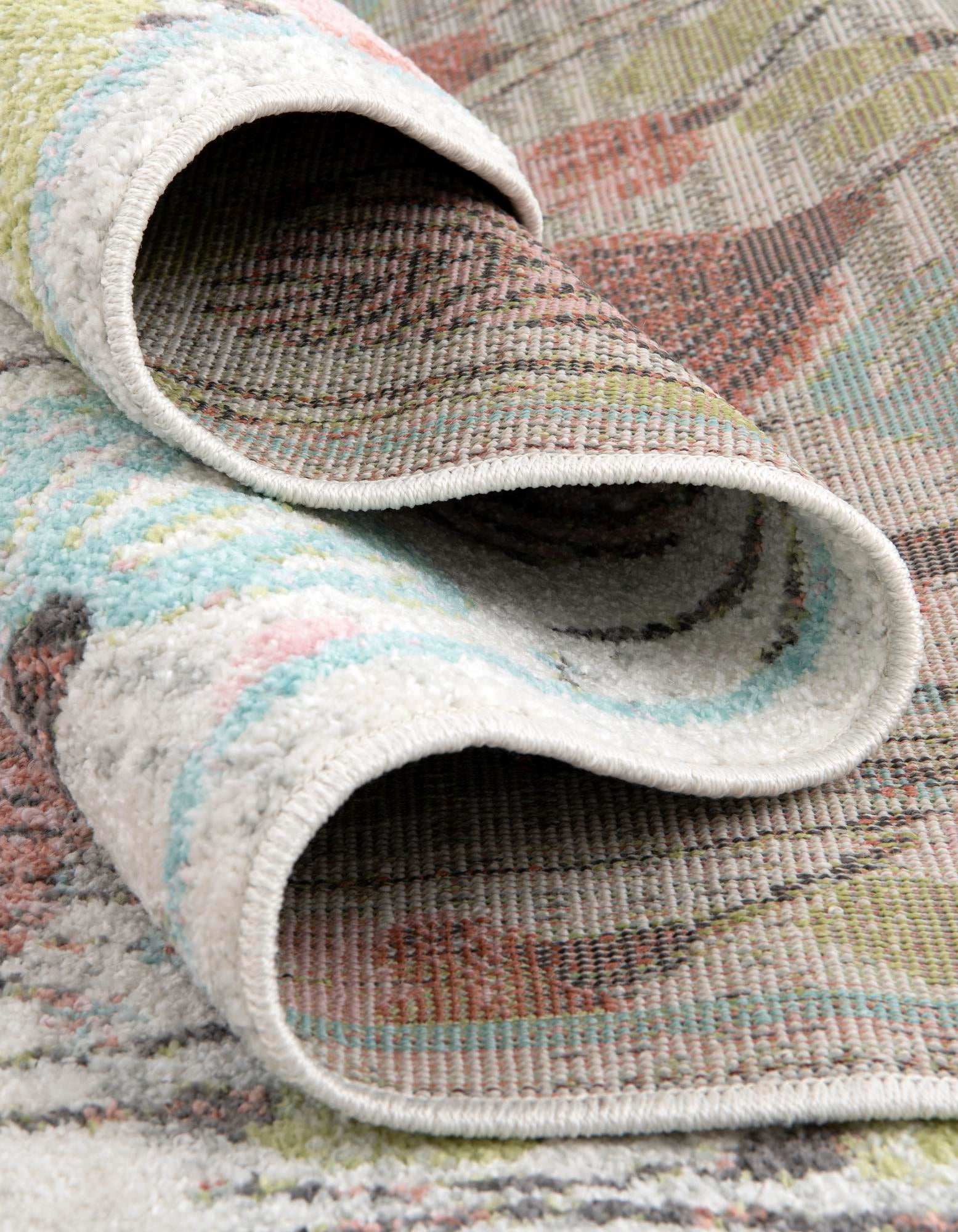 Ivory 4' x 6' Flowers Whimsy Kids Rug | Rugs.com