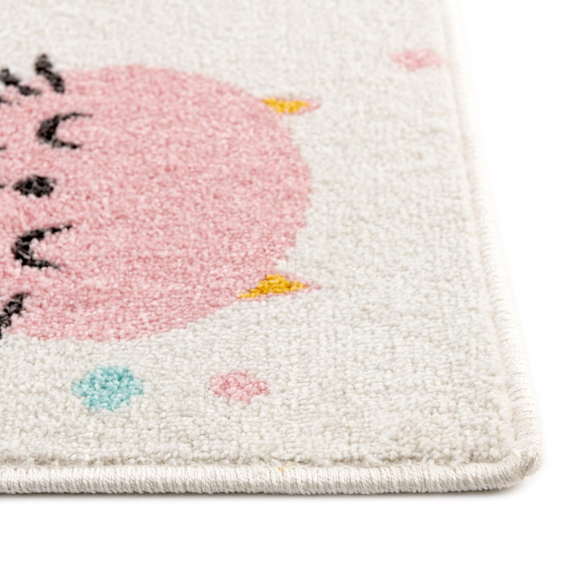 Ivory 4' x 6' Cats Whimsy Kids Rug | Rugs.com