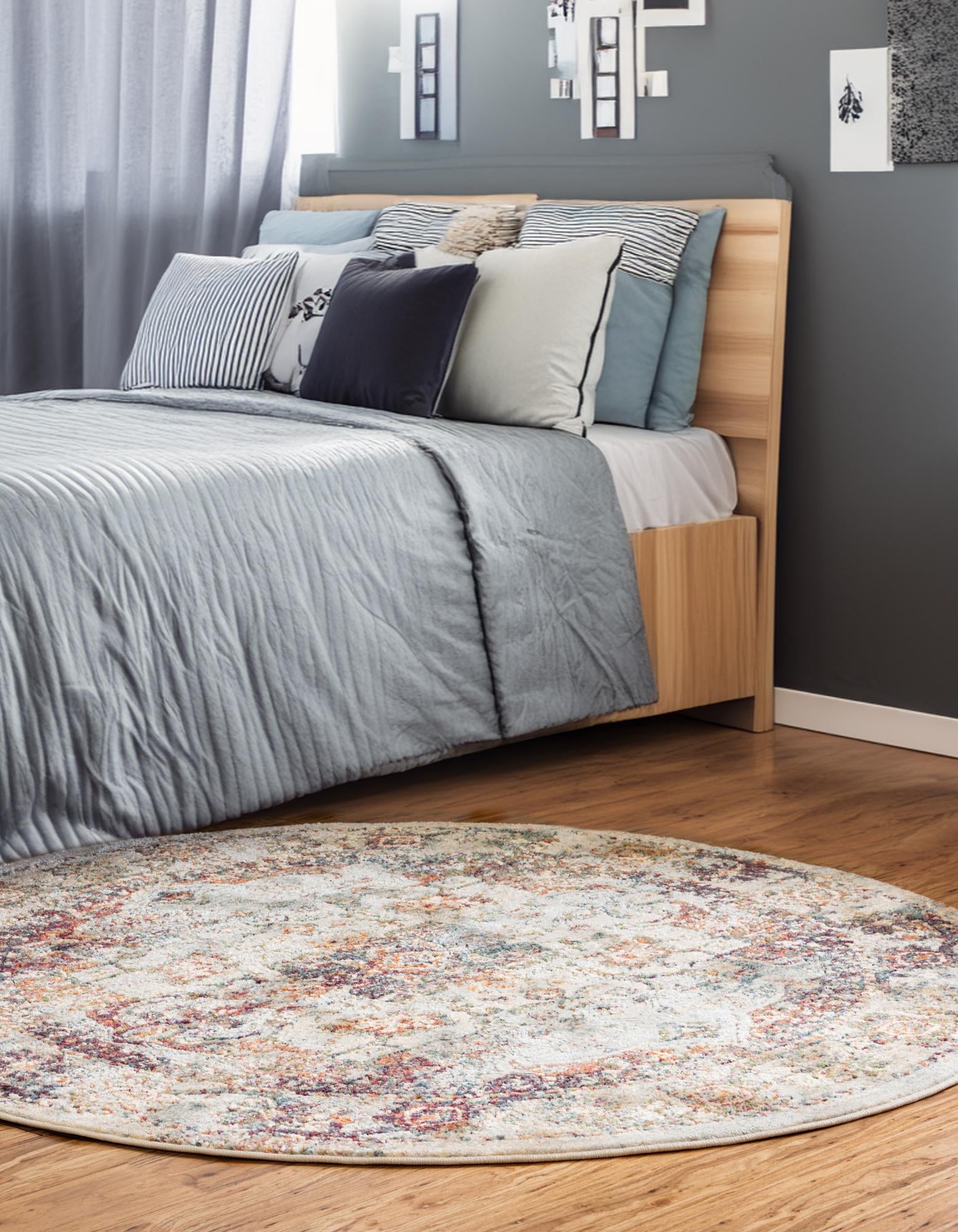 Ivory 6' x 6' Isabella Round Rug | Rugs.com