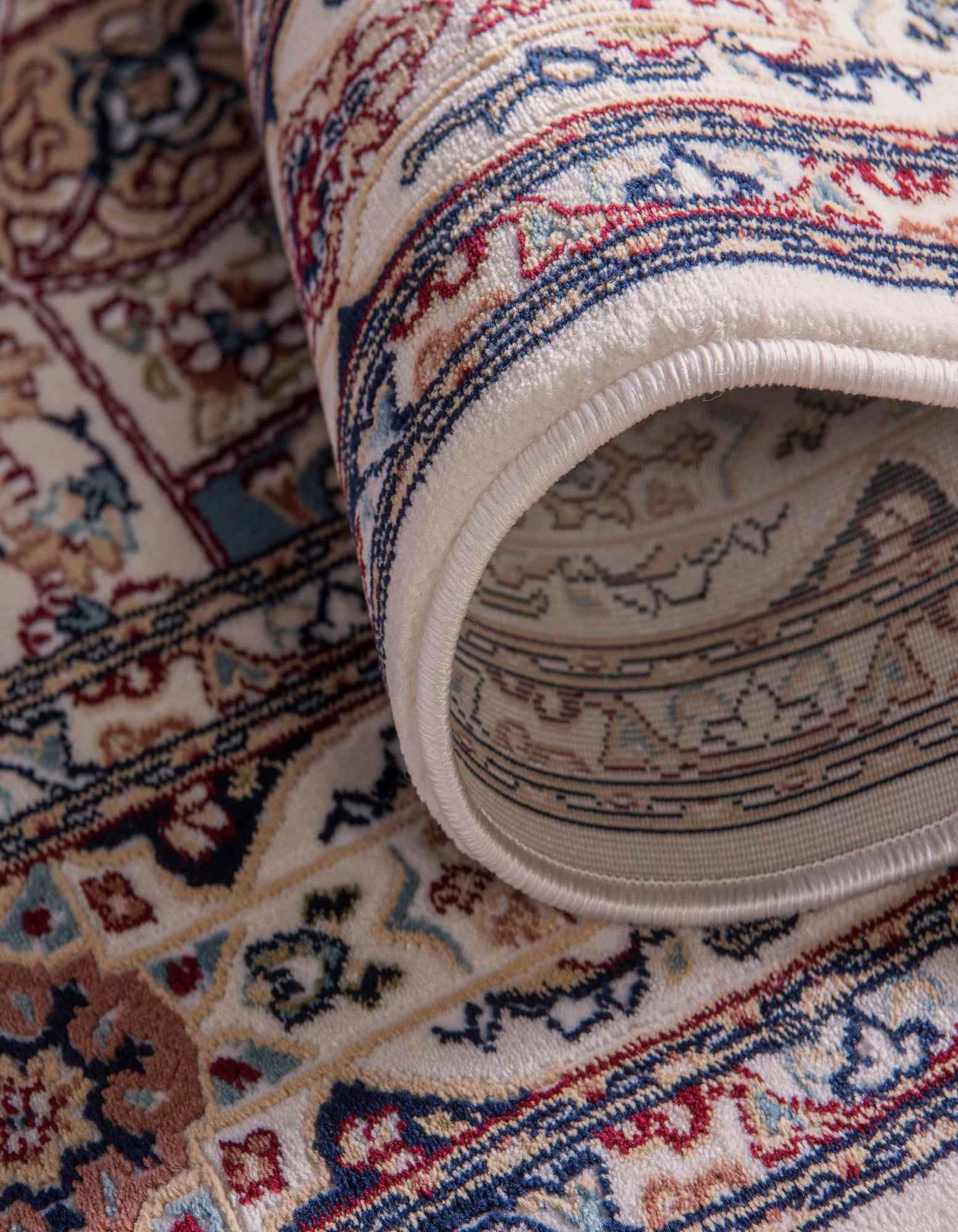 Ivory 10' x 10' Nain Design Round Rug | Rugs.com