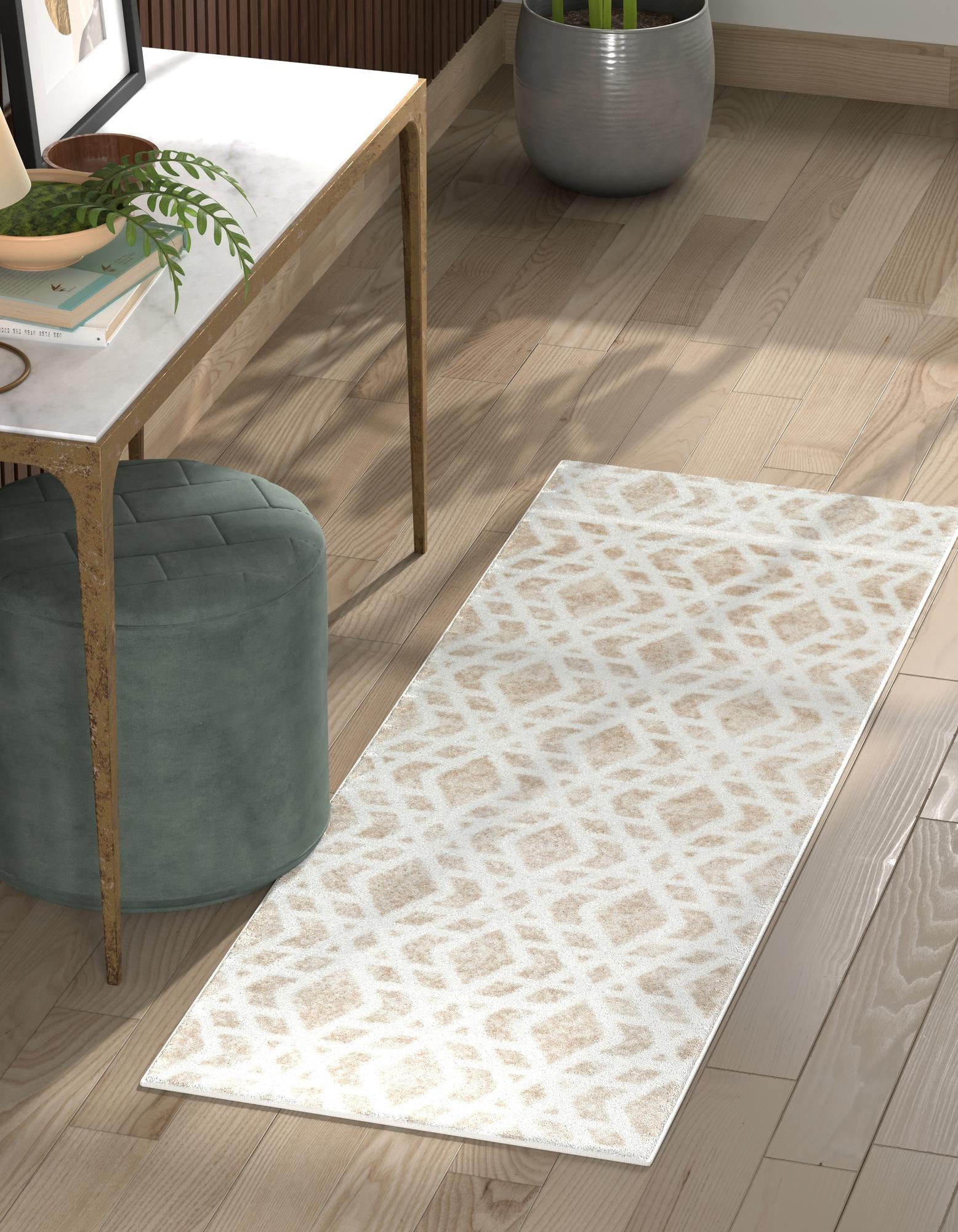 Ivory 2' x 6' Laguna Runner Rug | Rugs.com