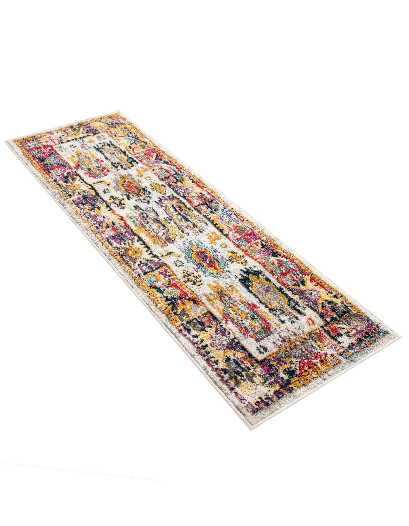 Ivory 2' x 6' 1 Madeline Runner Rug | Rugs.com