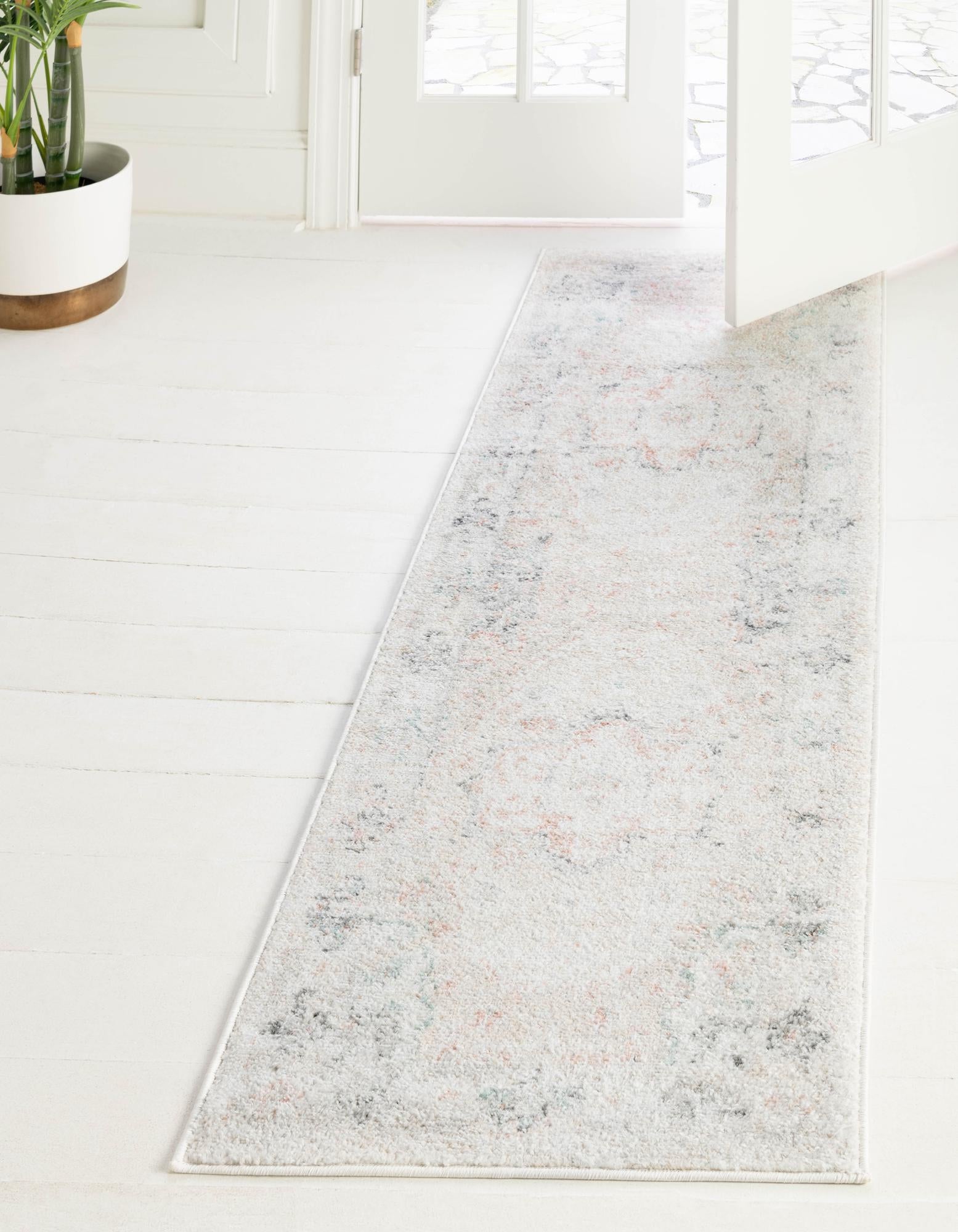 Ivory 2' x 5' Madeline Vintage Runner Rug | Rugs.com