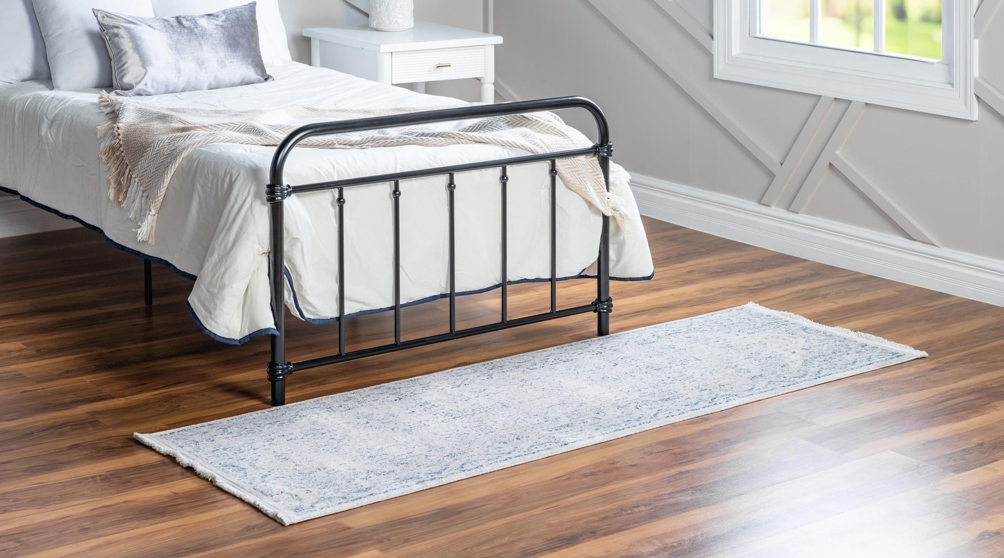 Ivory 2' 2 x 6' Noble Runner Rug | Rugs.com