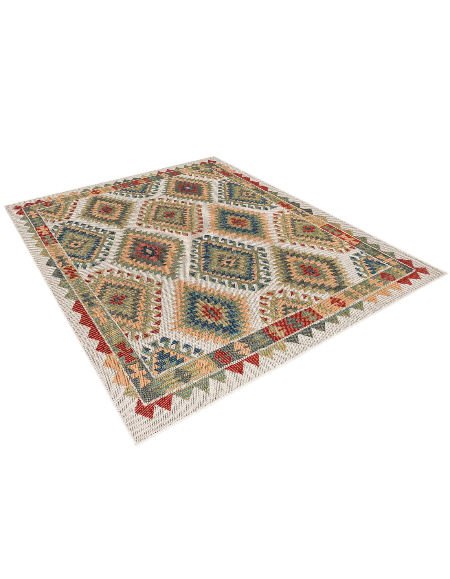 Ivory 7' 10 x 7' 10 Baja Indoor / Outdoor Square Rug | Rugs.com