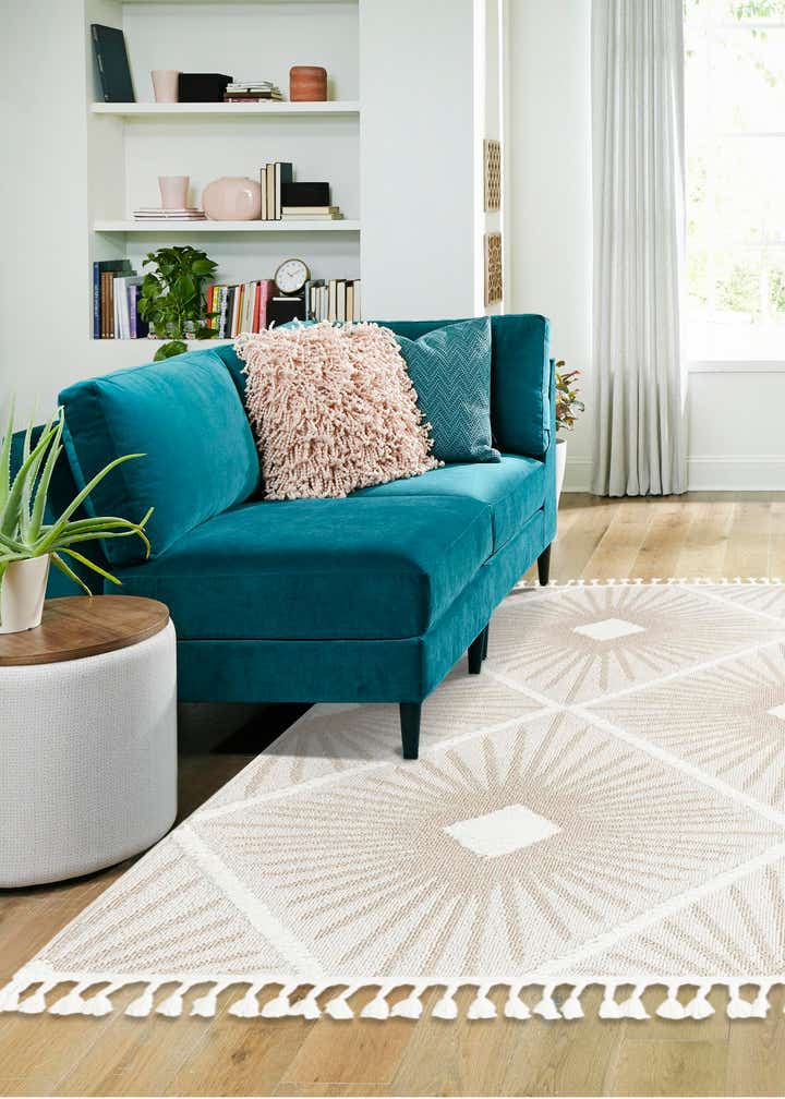 Ivory 7' 10 x 7' 10 Boho Square Rug | Rugs.com