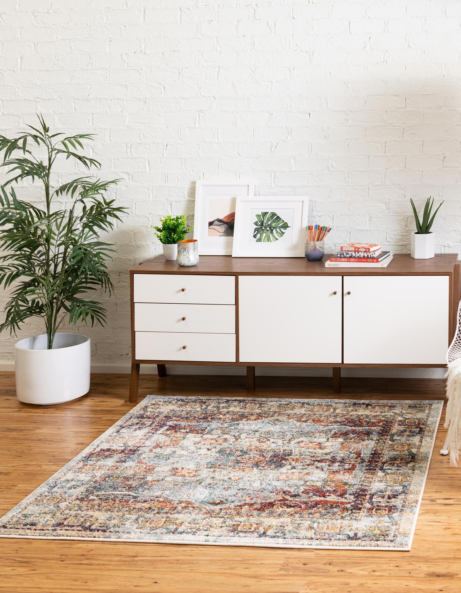 Ivory 7' x 7' Isabella Square Rug | Rugs.com