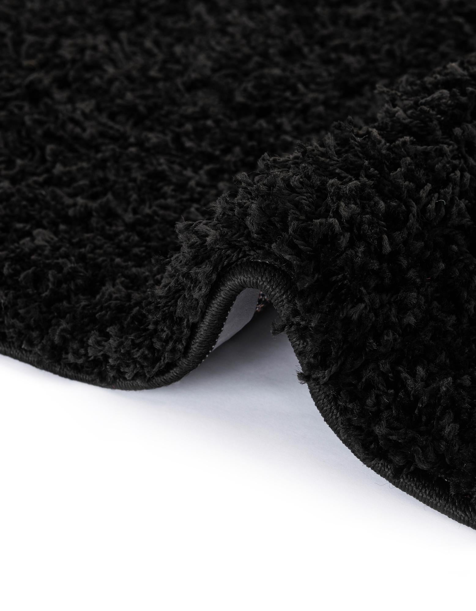 Jet Black 7' 10 x 10' Solid Shag Rug | Rugs.com