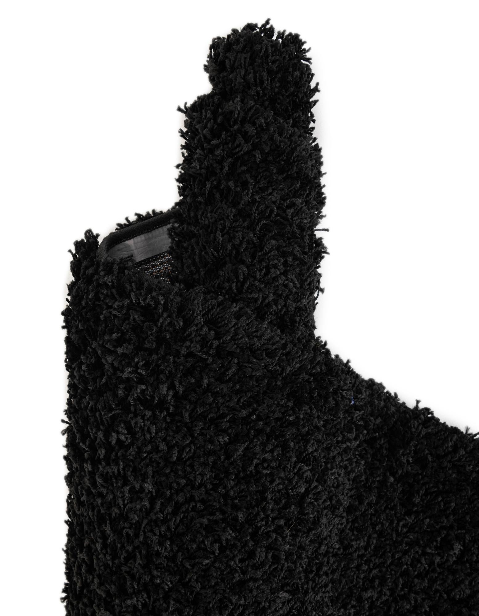 Jet Black 5' 3 x 8' Solid Shag Rug | Rugs.com