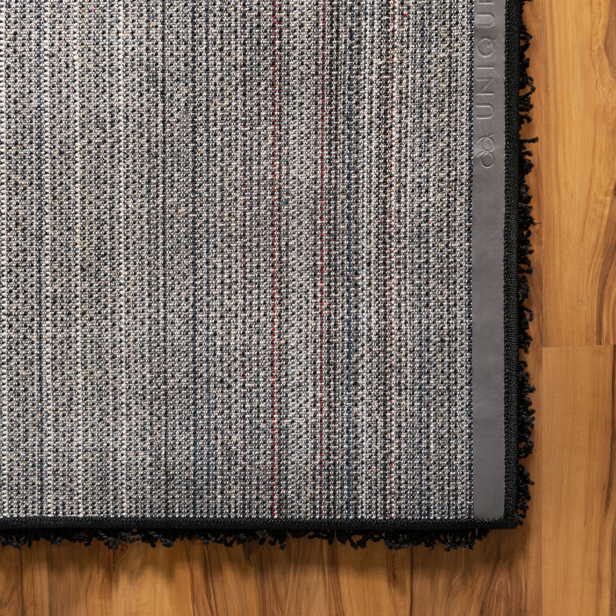 Jet Black 8' x 8' Solid Shag Square Rug | Rugs.com