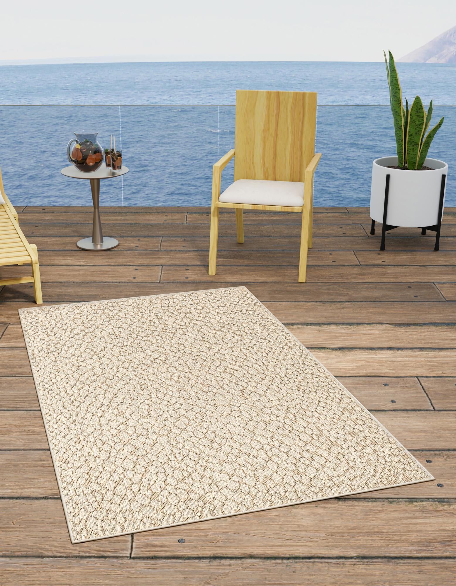 Khaki 7' 10 x 10' Safari Indoor / Outdoor Rug | Rugs.com
