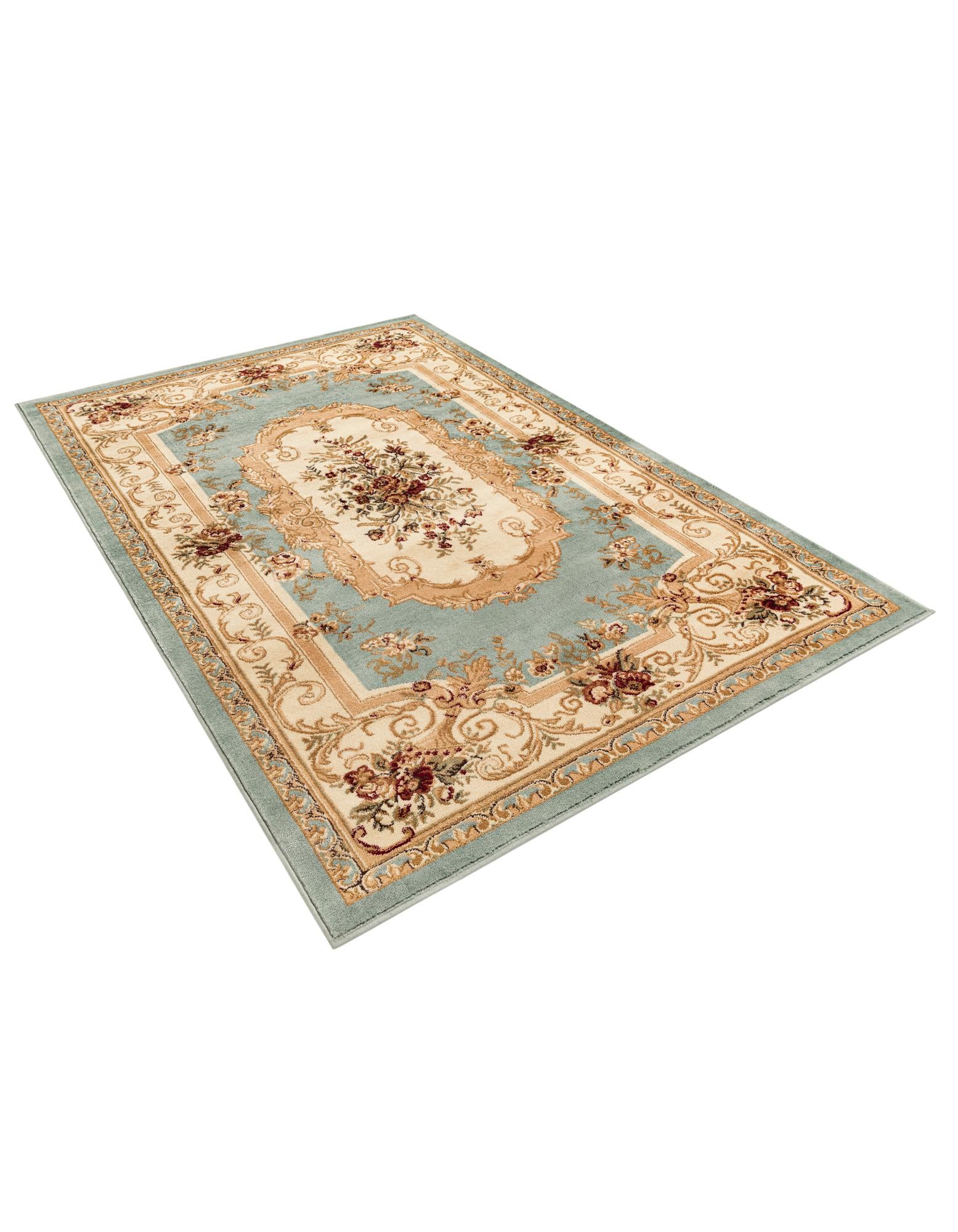 Light Blue 5' 3 x 8' Chateau Rug | Rugs.com