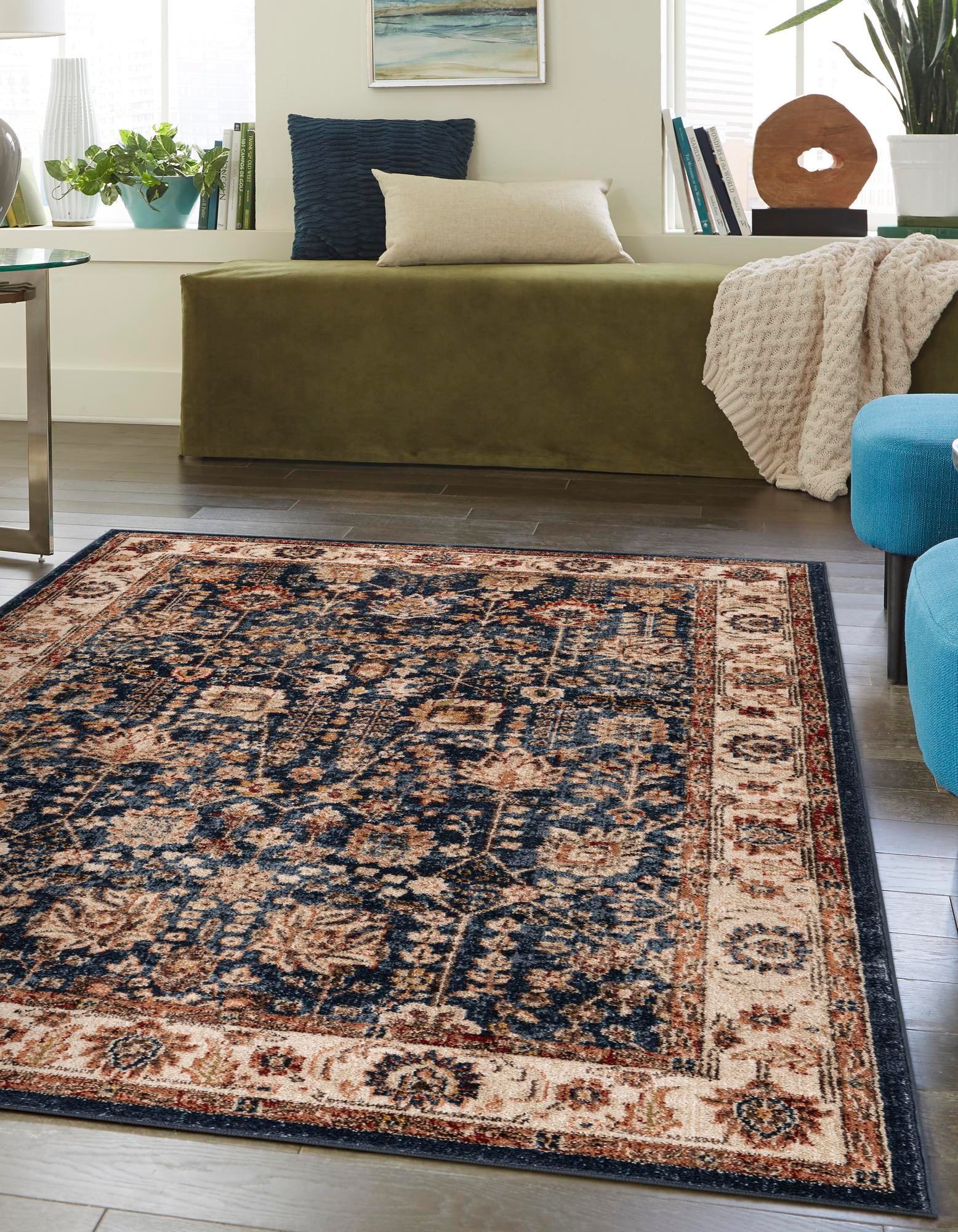 Light Blue 9' x 12' 2 Eden Rug | Rugs.com