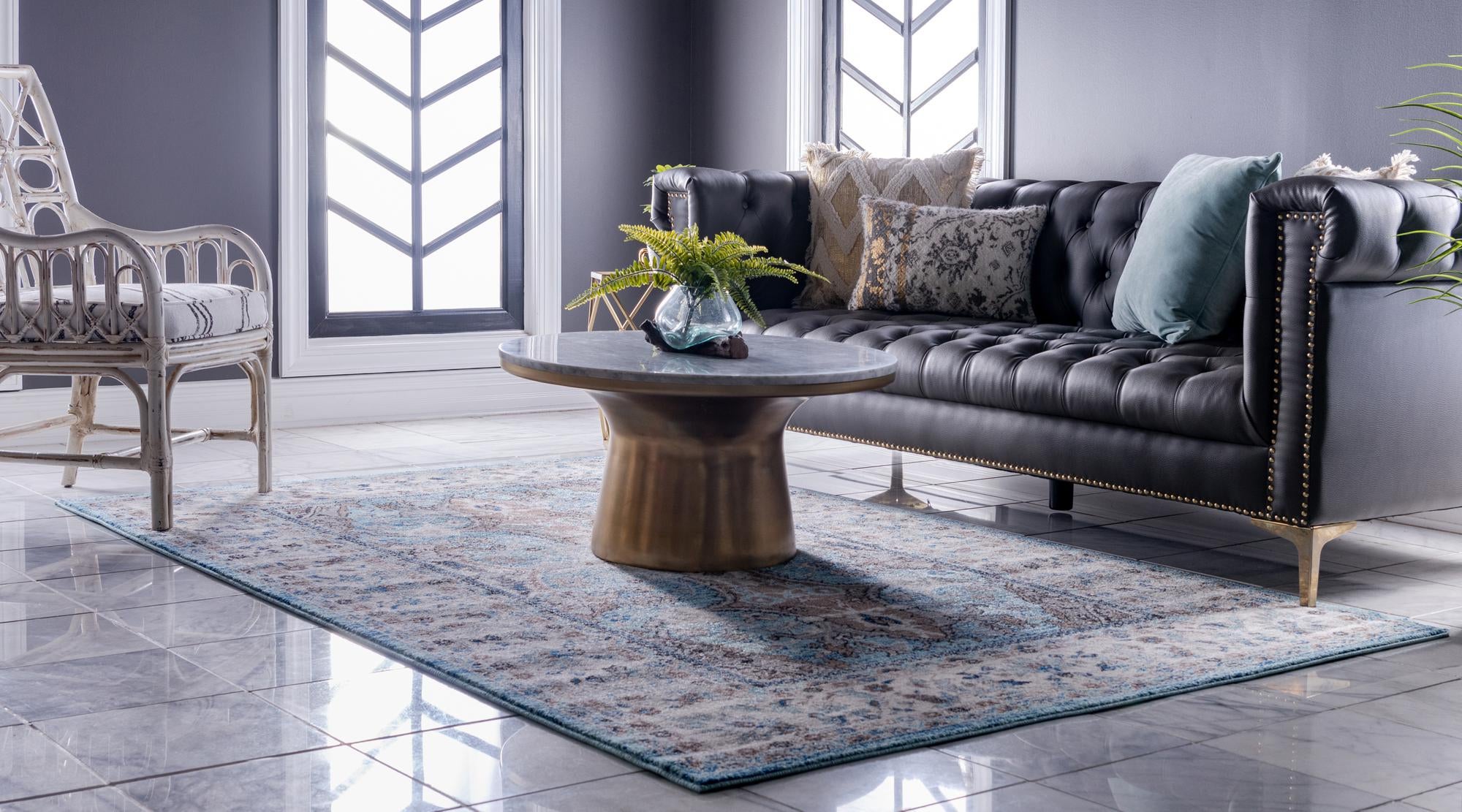 Light Blue 4' x 6' Legacy Rug | Rugs.com