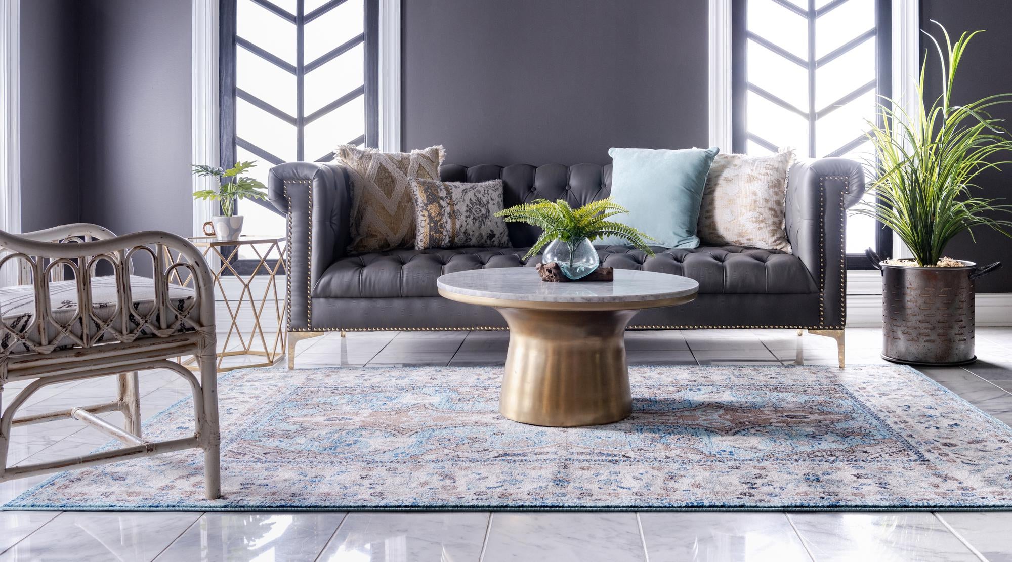 Light Blue 4' x 6' Legacy Rug | Rugs.com