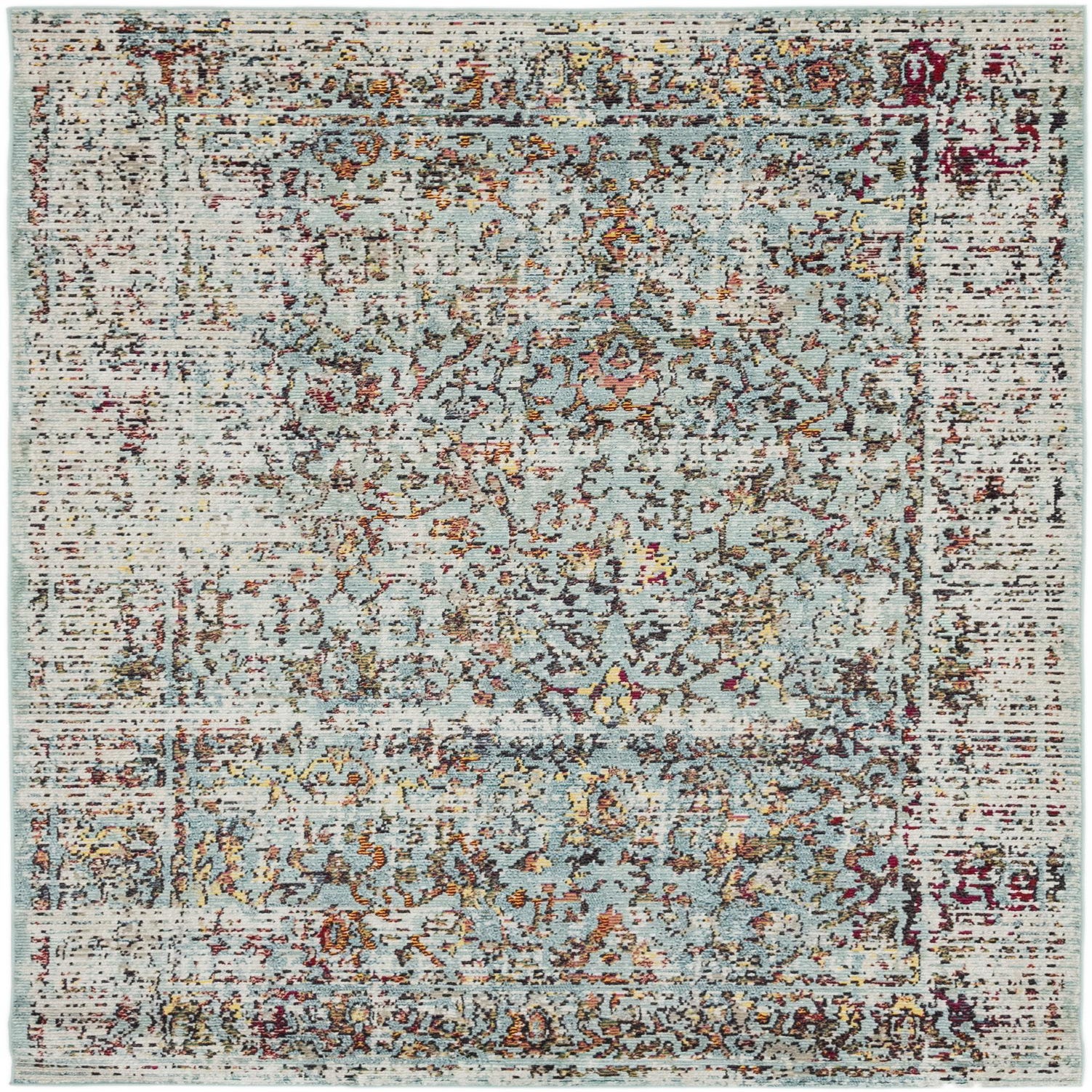 Light Blue 5' 4 x 7' Modern Classical Rug | Rugs.com