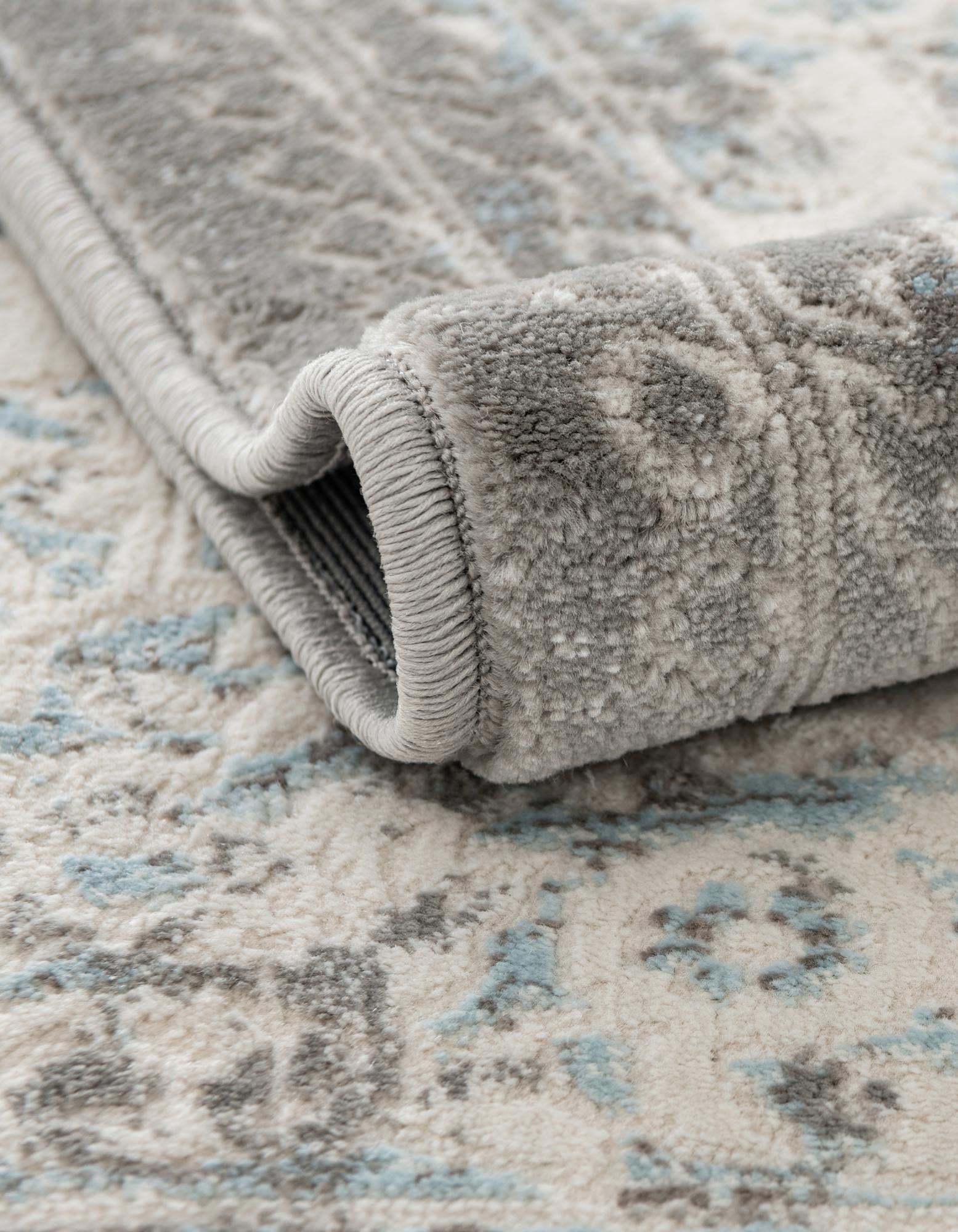 Light Blue 10' x 13' Modern Classical Rug | Rugs.com