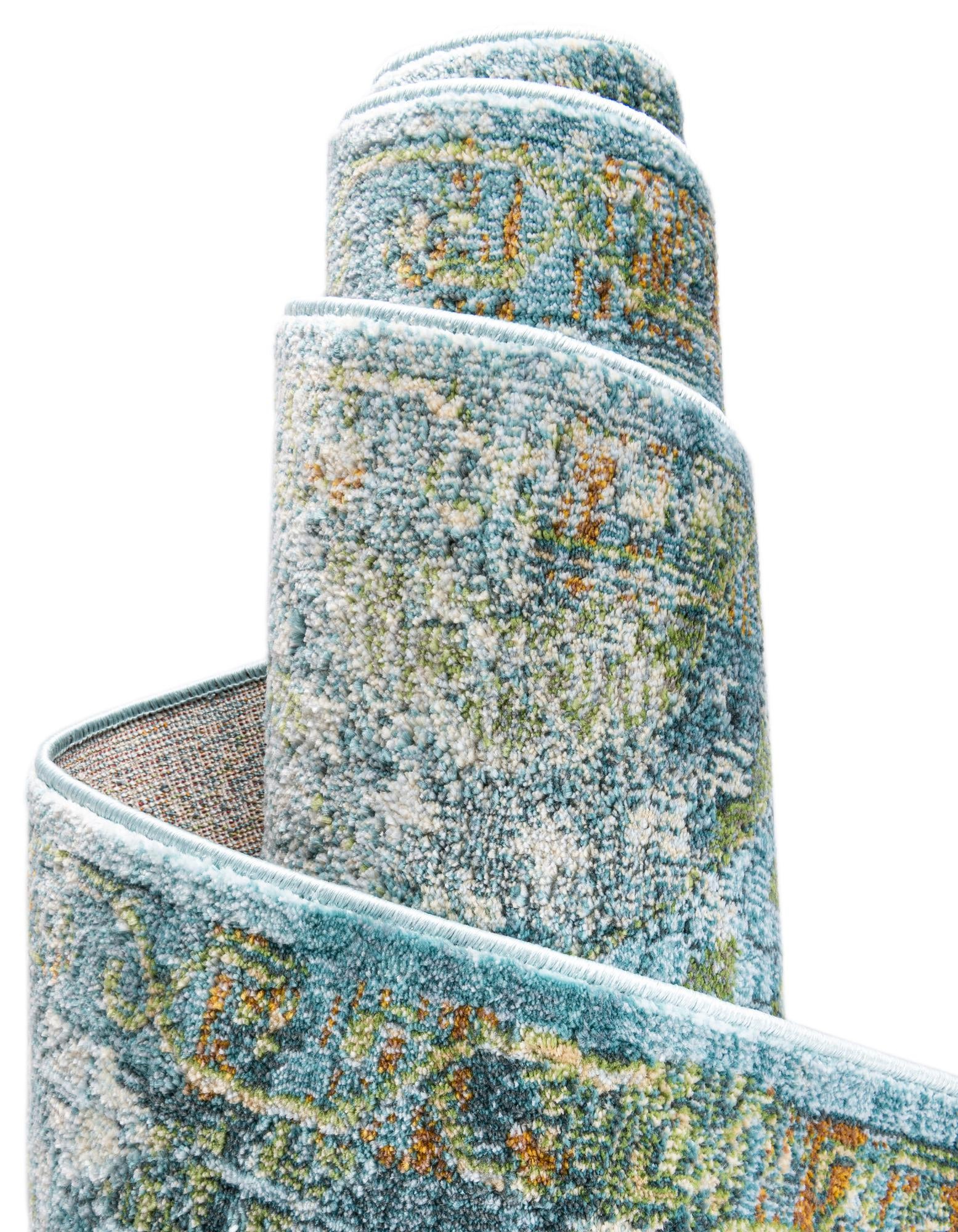 Light Blue 5' 5 x 8' Santiago Rug | Rugs.com