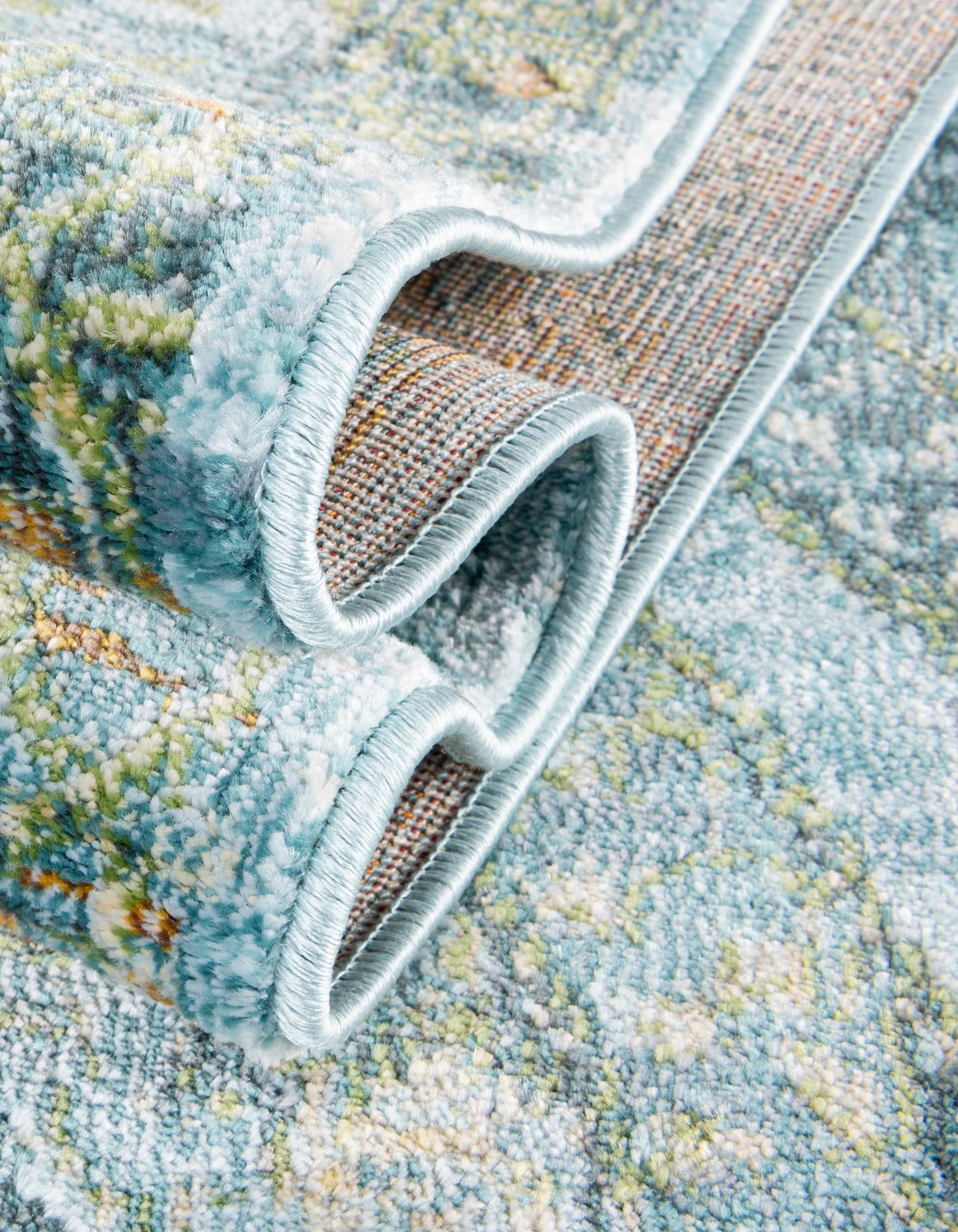 Light Blue 5' 5 x 8' Santiago Rug | Rugs.com